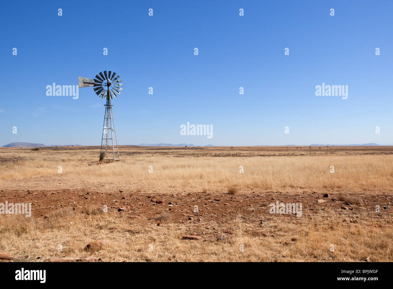 Karoo landscape and windmills hi-res stock photography and images - Alamy