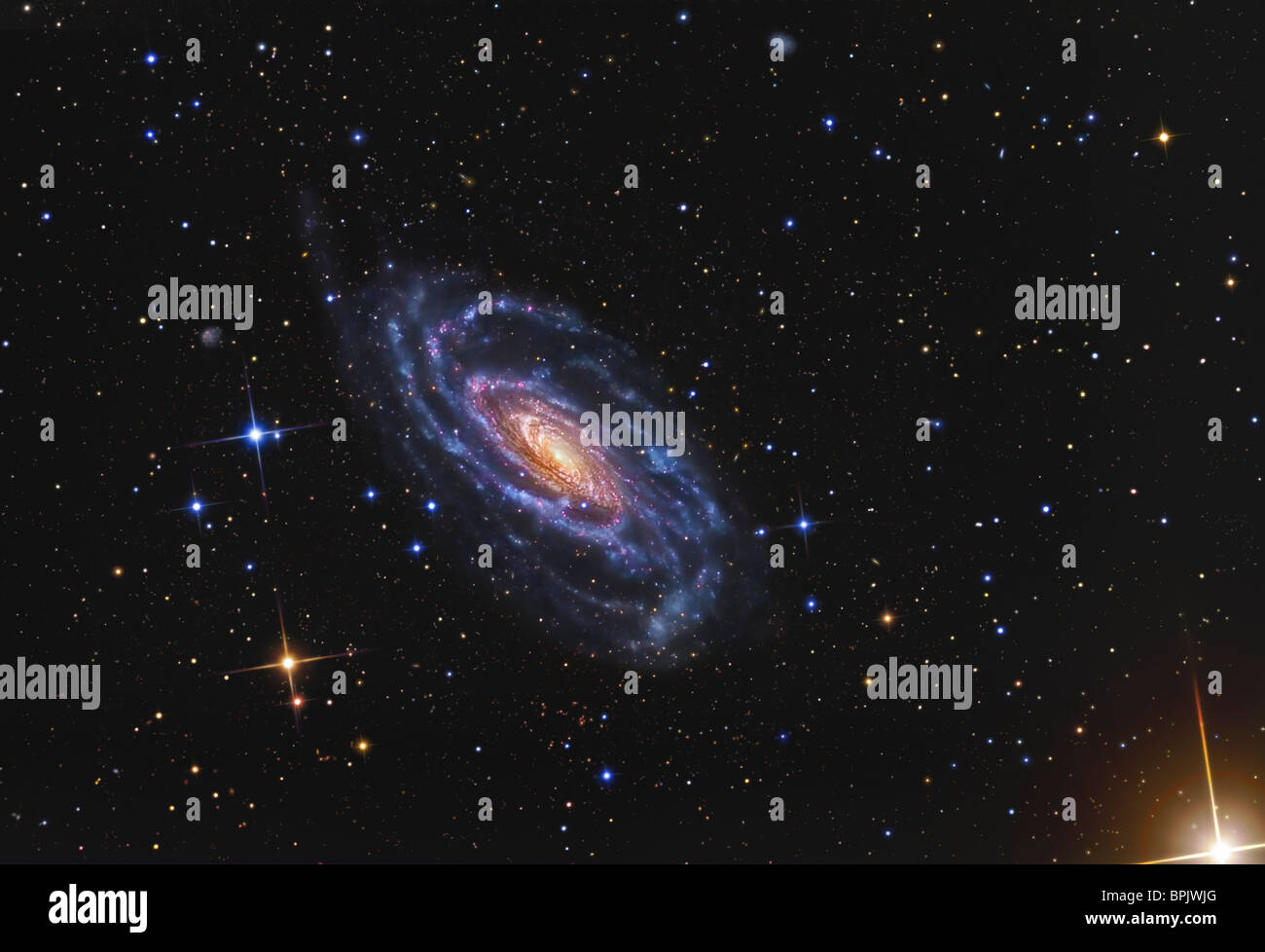 Spiral galaxy NGC 5033 Stock Photo - Alamy