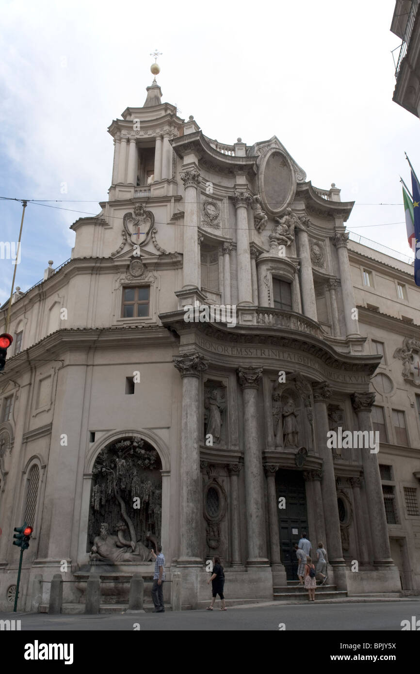 San carlo alle quattro fontane rome hi-res stock photography and images ...