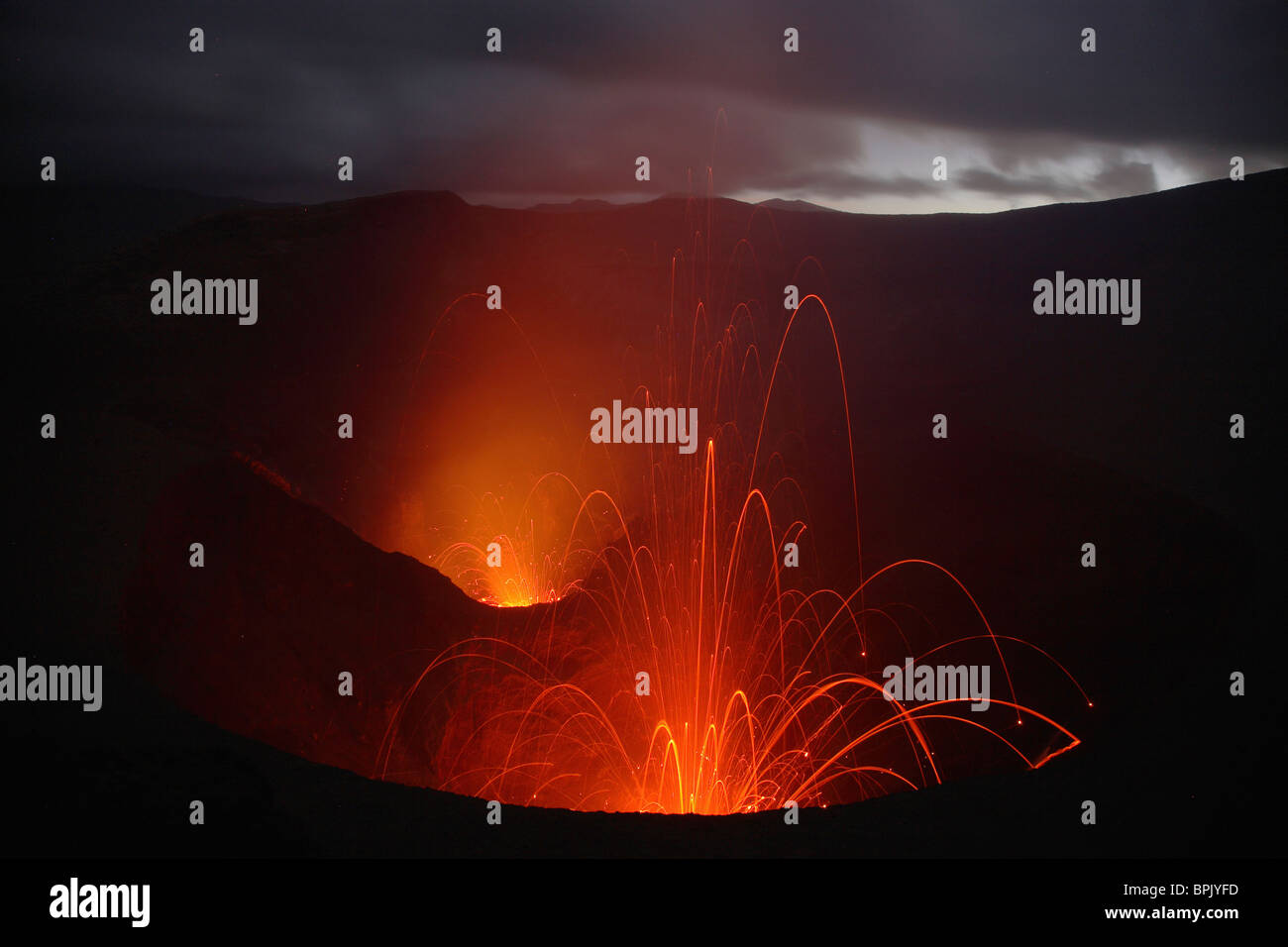 September 2, 2006 - Yasur eruption, Tanna Island, Vanuatu Stock Photo ...