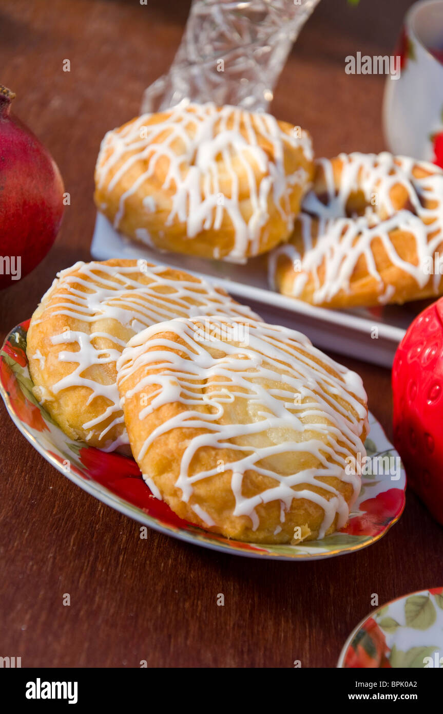 Danish Pastry with Icing Stock Photo - Alamy