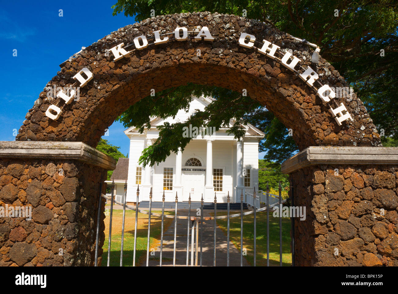 The Old Koloa Church, Koloa, Island of Kauai, Hawaii Stock Photo - Alamy