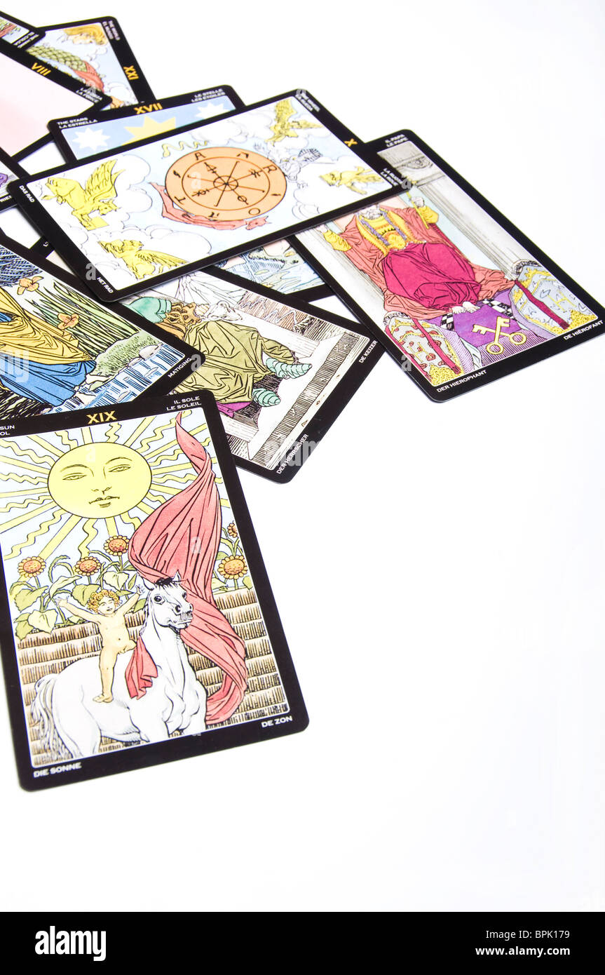 tarot cards isolated Stock Photo - Alamy