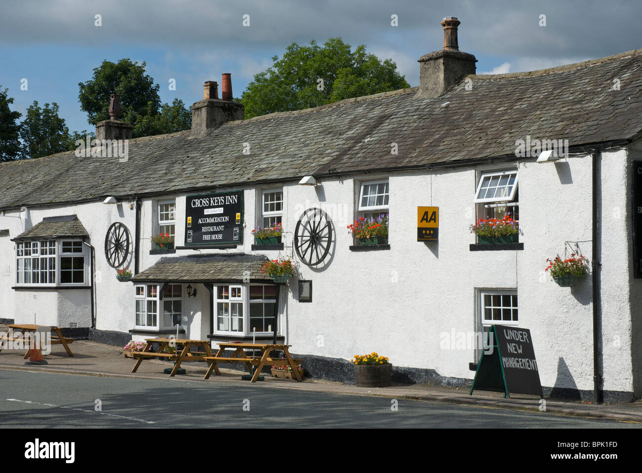 The Cross Keys Inn, Tebay, Cumbria, England UK Stock Photo - Alamy