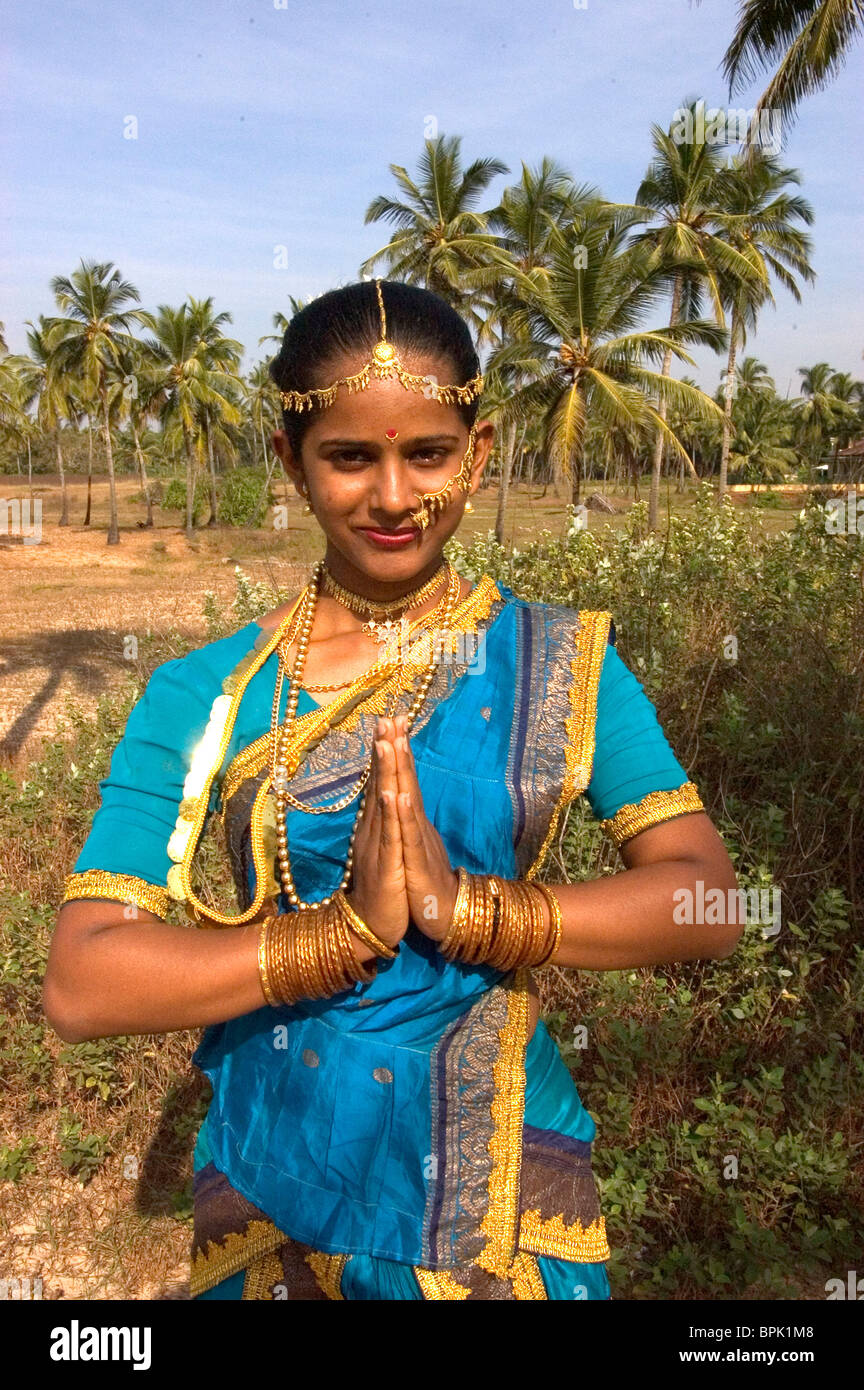 Local Girl, South Goa, India Stock Photo - Alamy