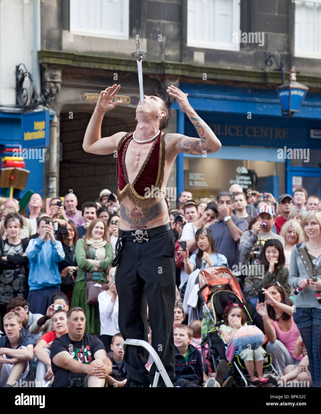 Sword swallower hi-res stock photography and images - Alamy