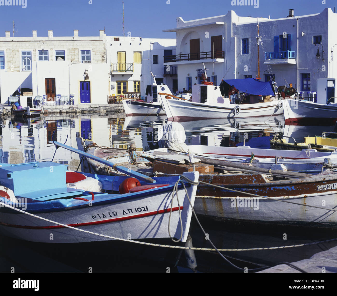 Naoussa, Paros, Greek Islands Stock Photo - Alamy