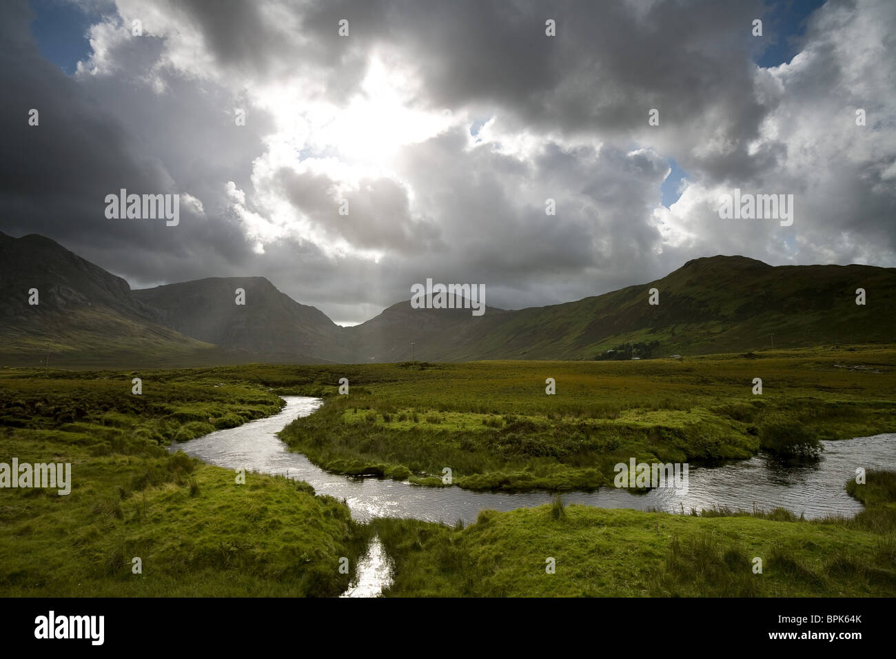 Landscape in Connemara national park, Connemara, Co. Galway, Ireland ...