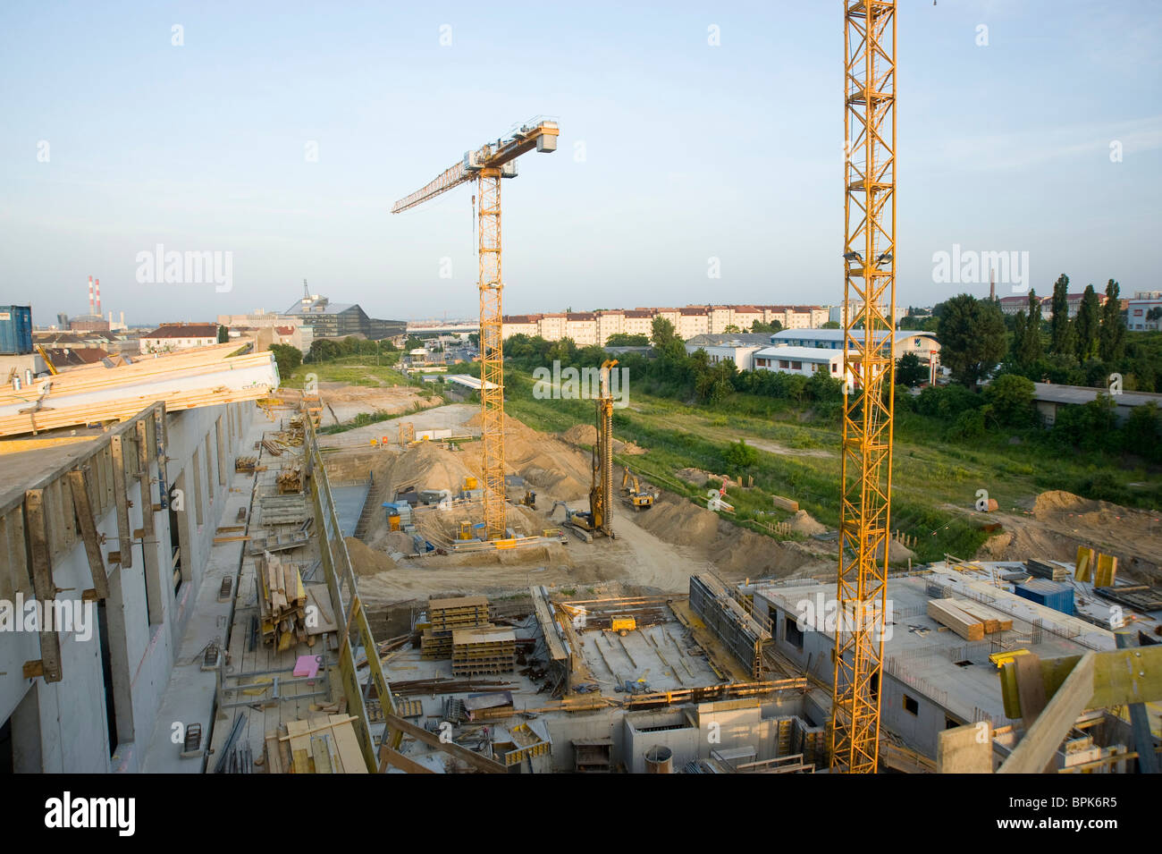 Wien, Stadtentwicklungsgebiet Eurogate, ehemaliger Aspangbahnhof ...