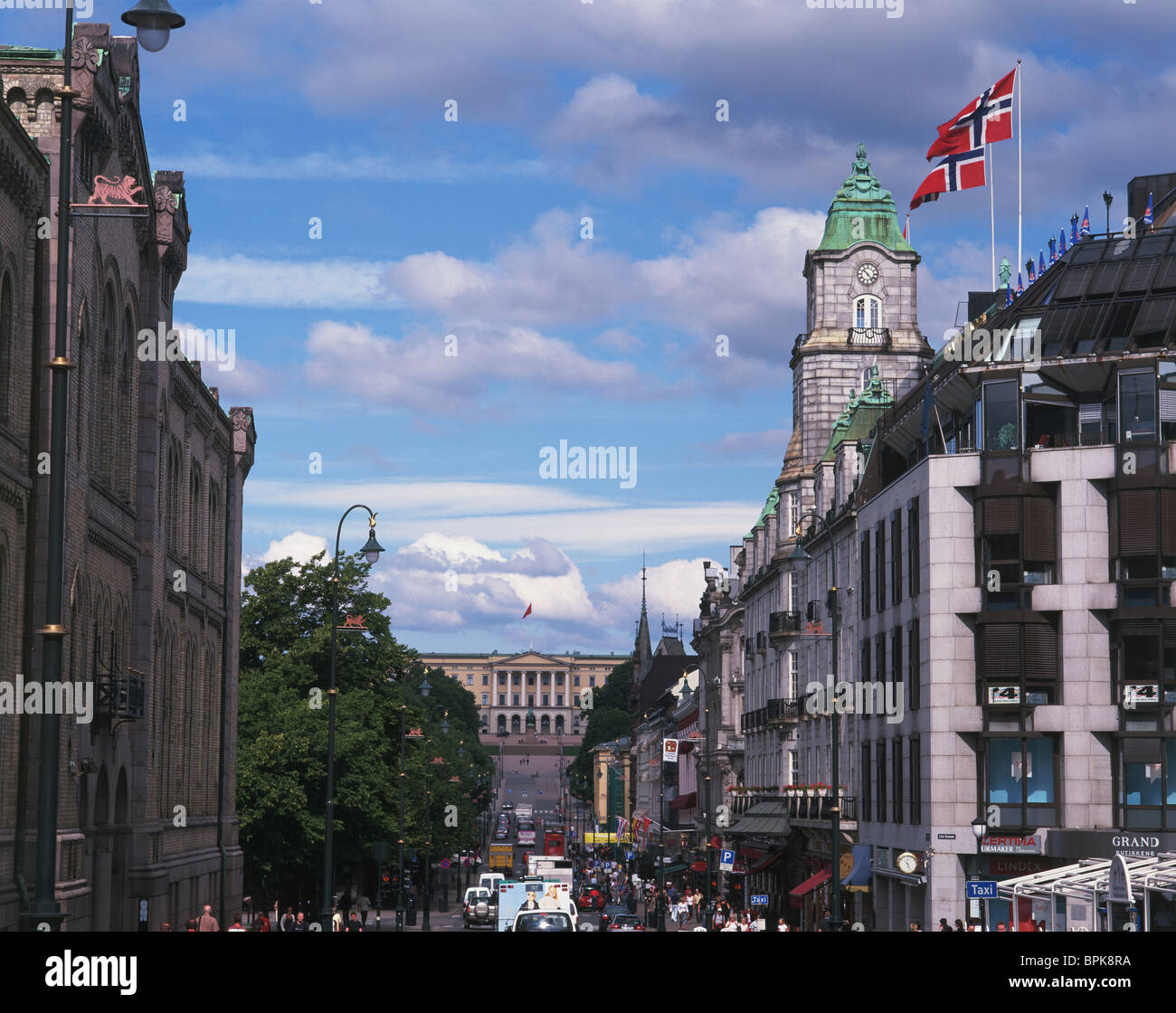 Karl Johans Gate, Oslo, Norway Stock Photo - Alamy