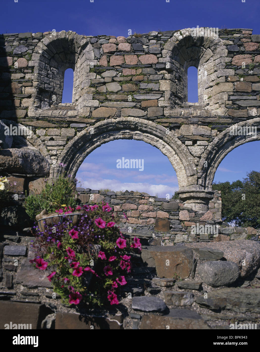 The Ruined Convent, Isle of Iona, Scotland Stock Photo - Alamy