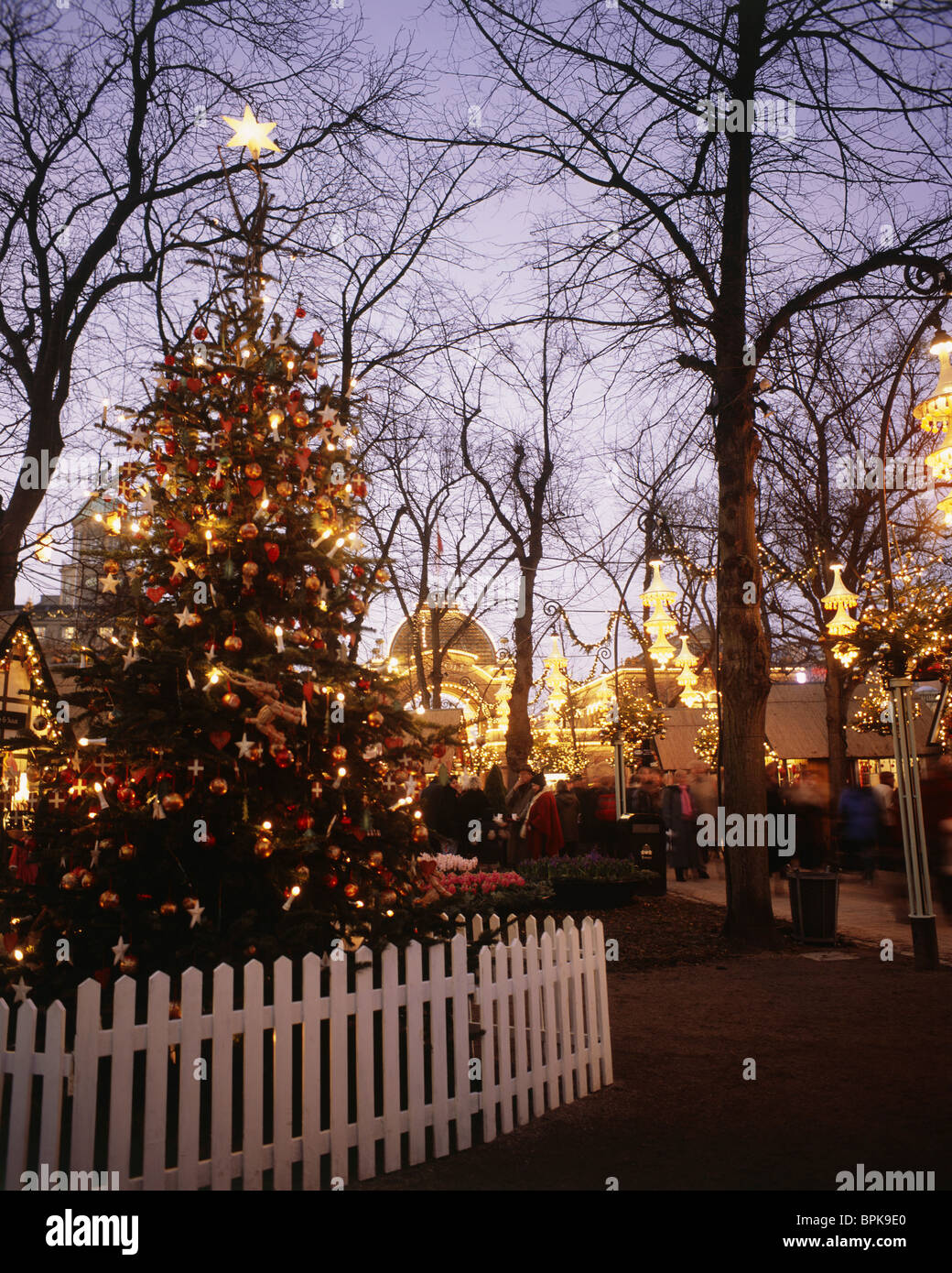 Copenhagen at Christmas, Denmark Stock Photo - Alamy