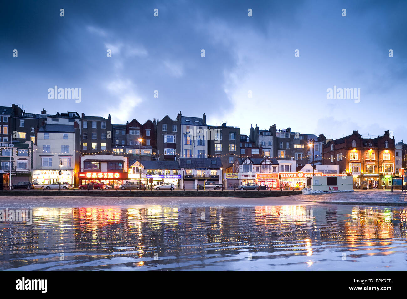 Seaside town of Scarborough, North Yorkshire, England, Great Britain ...