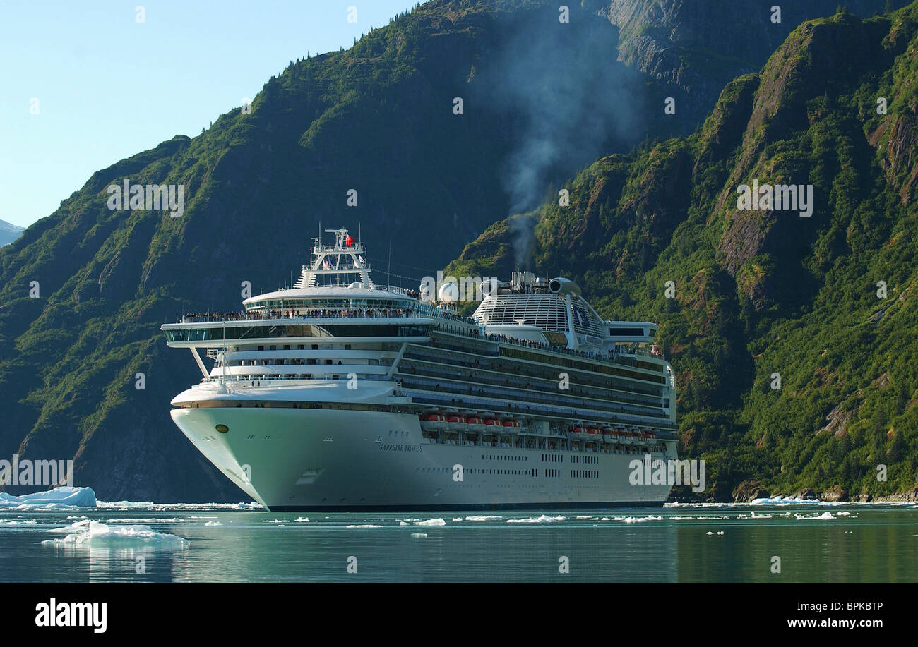 Sapphire Princess, Tracey Arm, Alaska, United States Stock Photo - Alamy