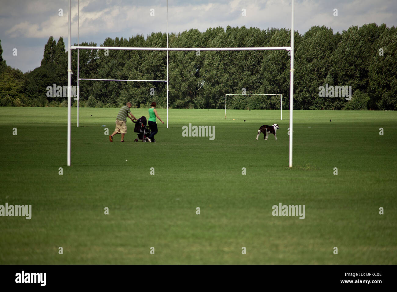 hackney marshes in london Stock Photo - Alamy