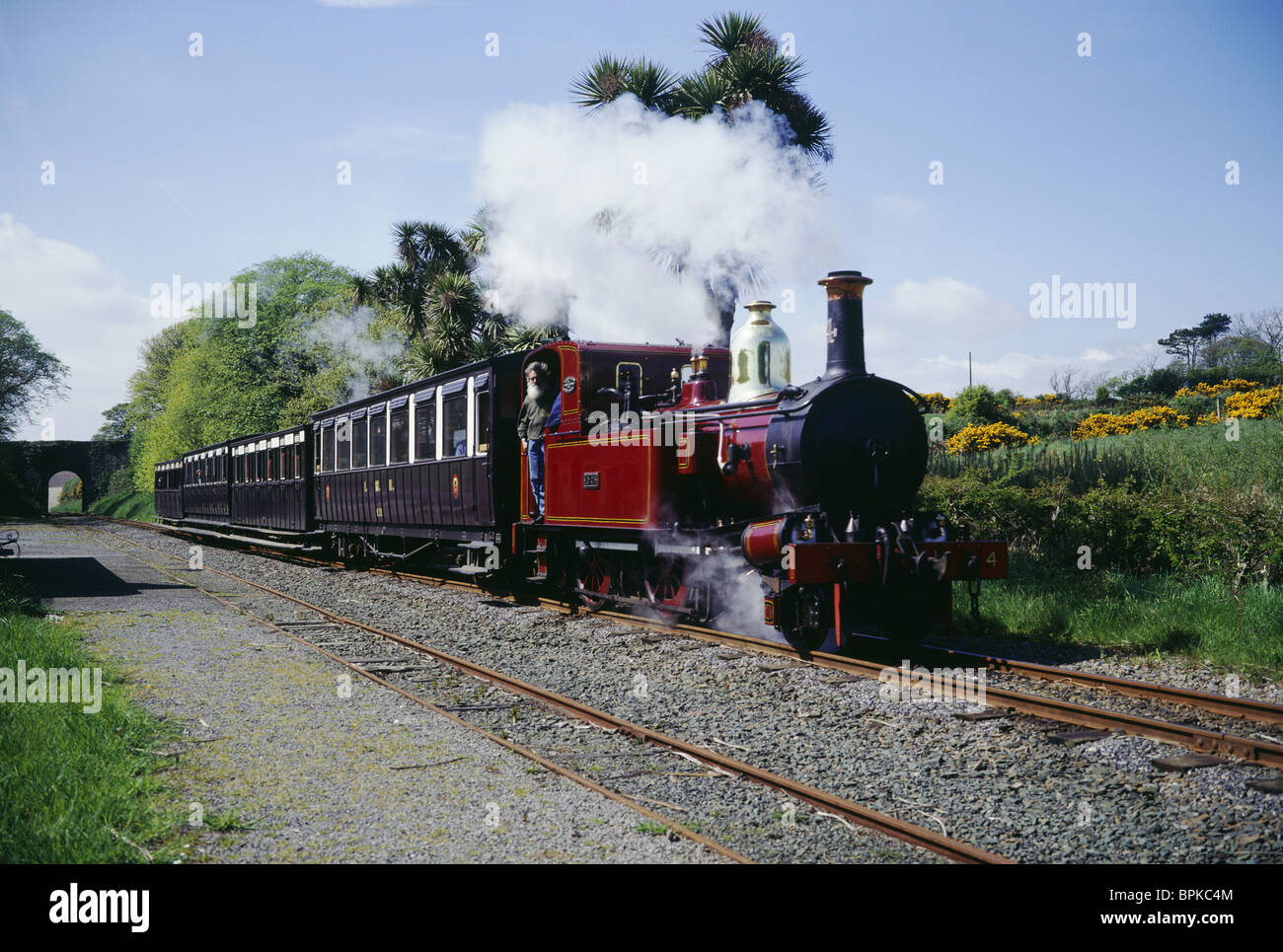Steam Railway, Isle of Man, England Stock Photo - Alamy