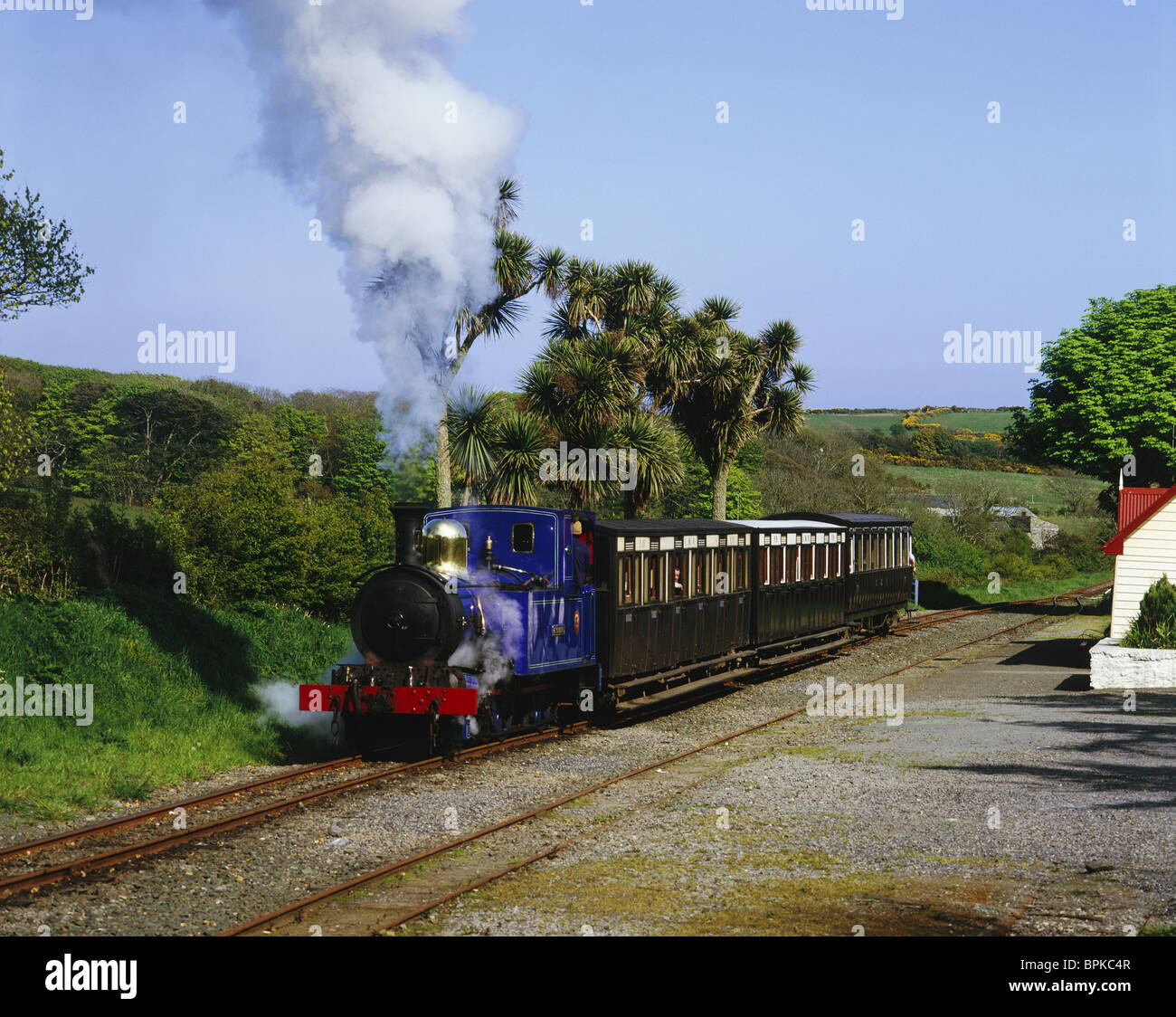 Steam Railway, Isle of Man, England Stock Photo - Alamy
