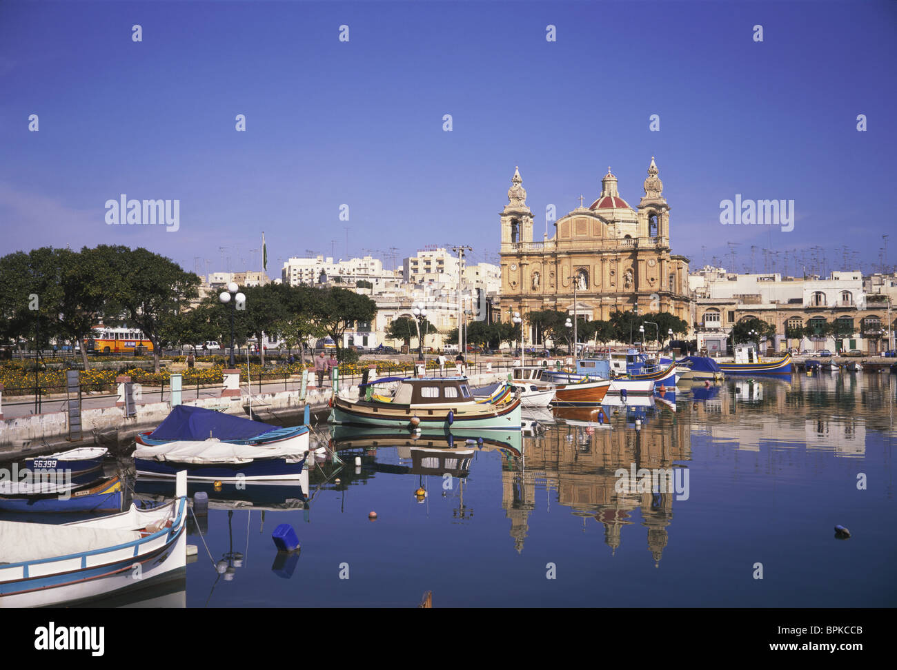 Msida Harbour, Malta Stock Photo - Alamy