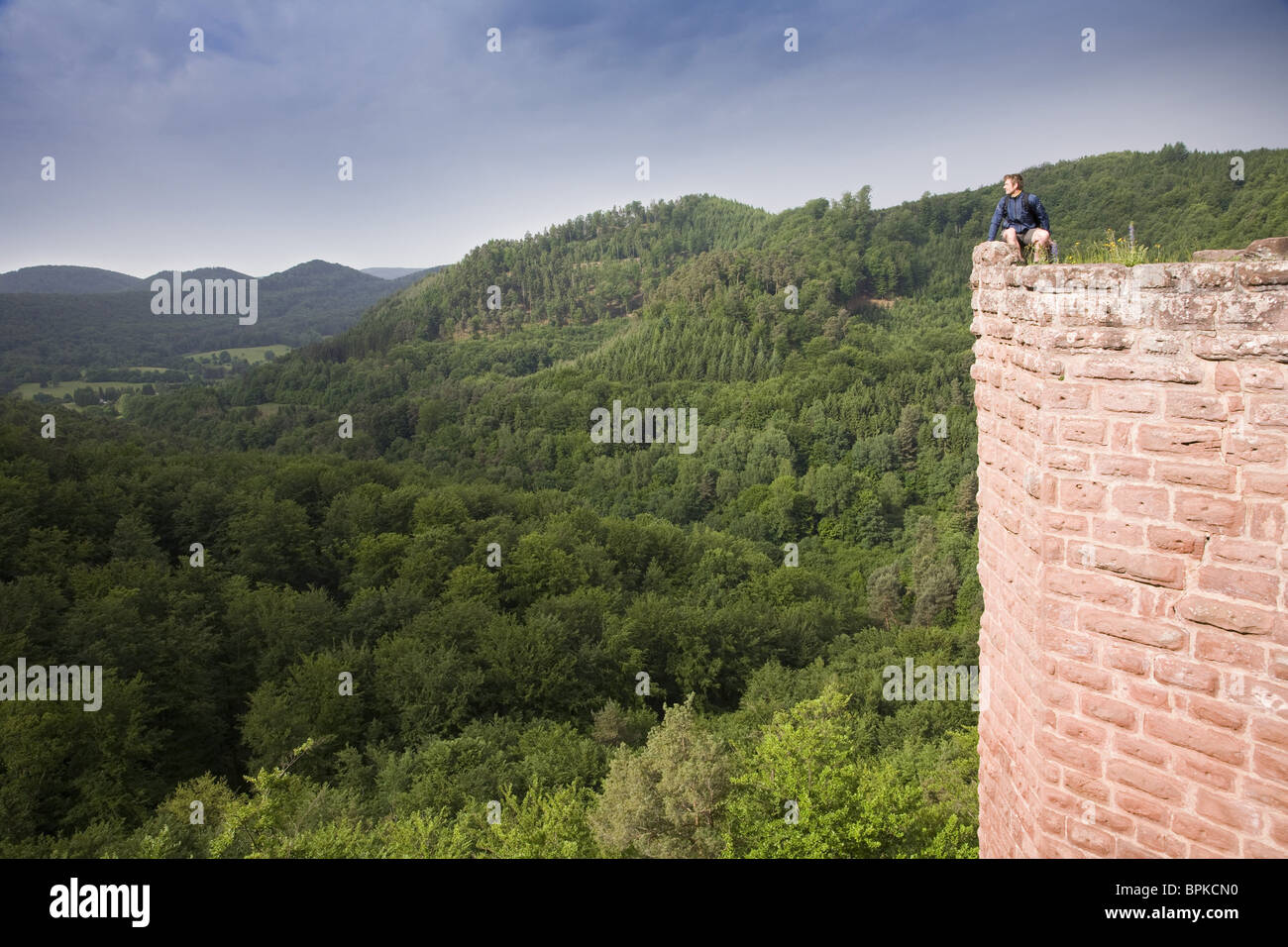 View from Chateau du Wasigenstein, Alsace, France Stock Photo - Alamy