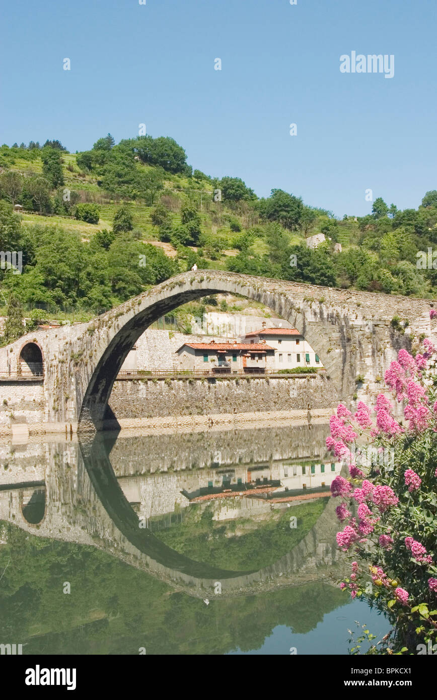 Devils Bridge, Lucca, Italy Stock Photo - Alamy