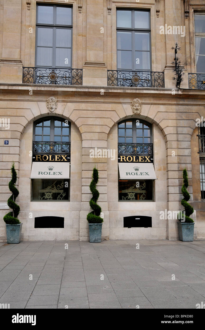 Rolex store, Vendome square, Paris, France Stock Photo - Alamy