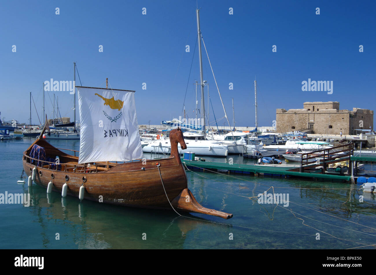 Paphos Harbour, Cyprus Stock Photo - Alamy