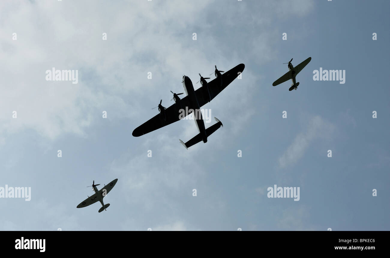 Lancaster with spitfire hi-res stock photography and images - Alamy