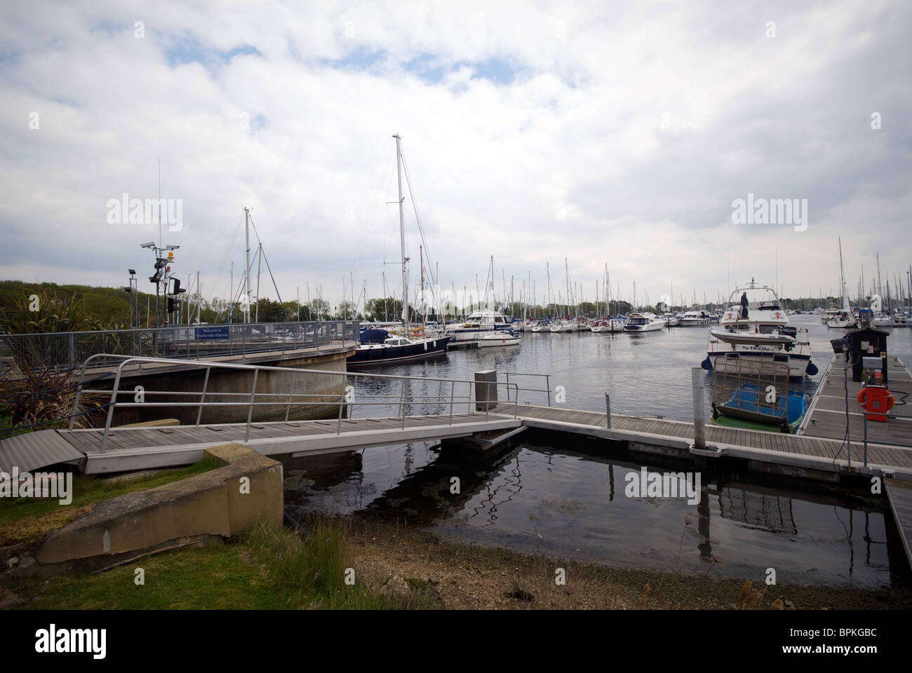 Chichester Canal West Sussex UK Marina Stock Photo - Alamy