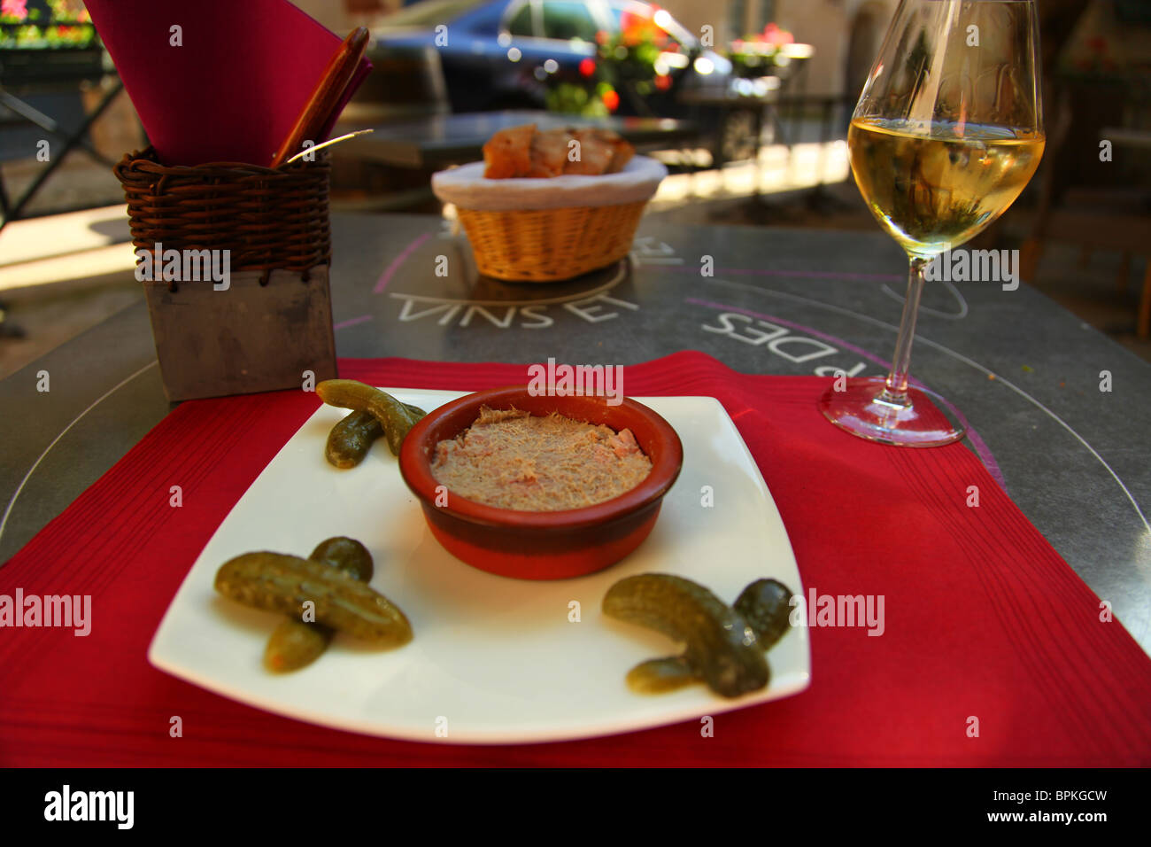Snack in France Stock Photo - Alamy