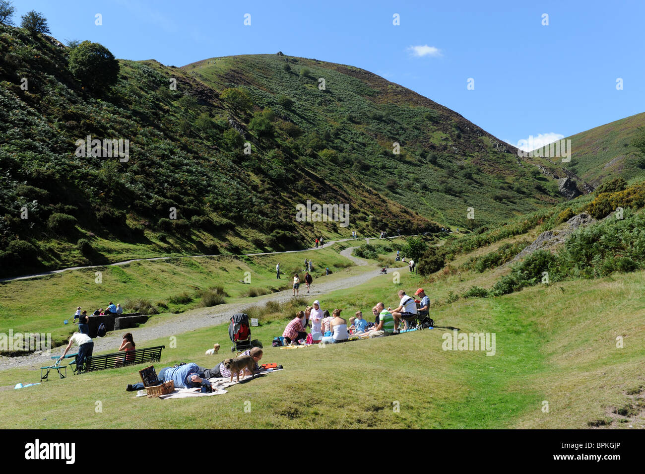 Carding Mill Valley below the Long Mynd in South Shropshire England Uk ...