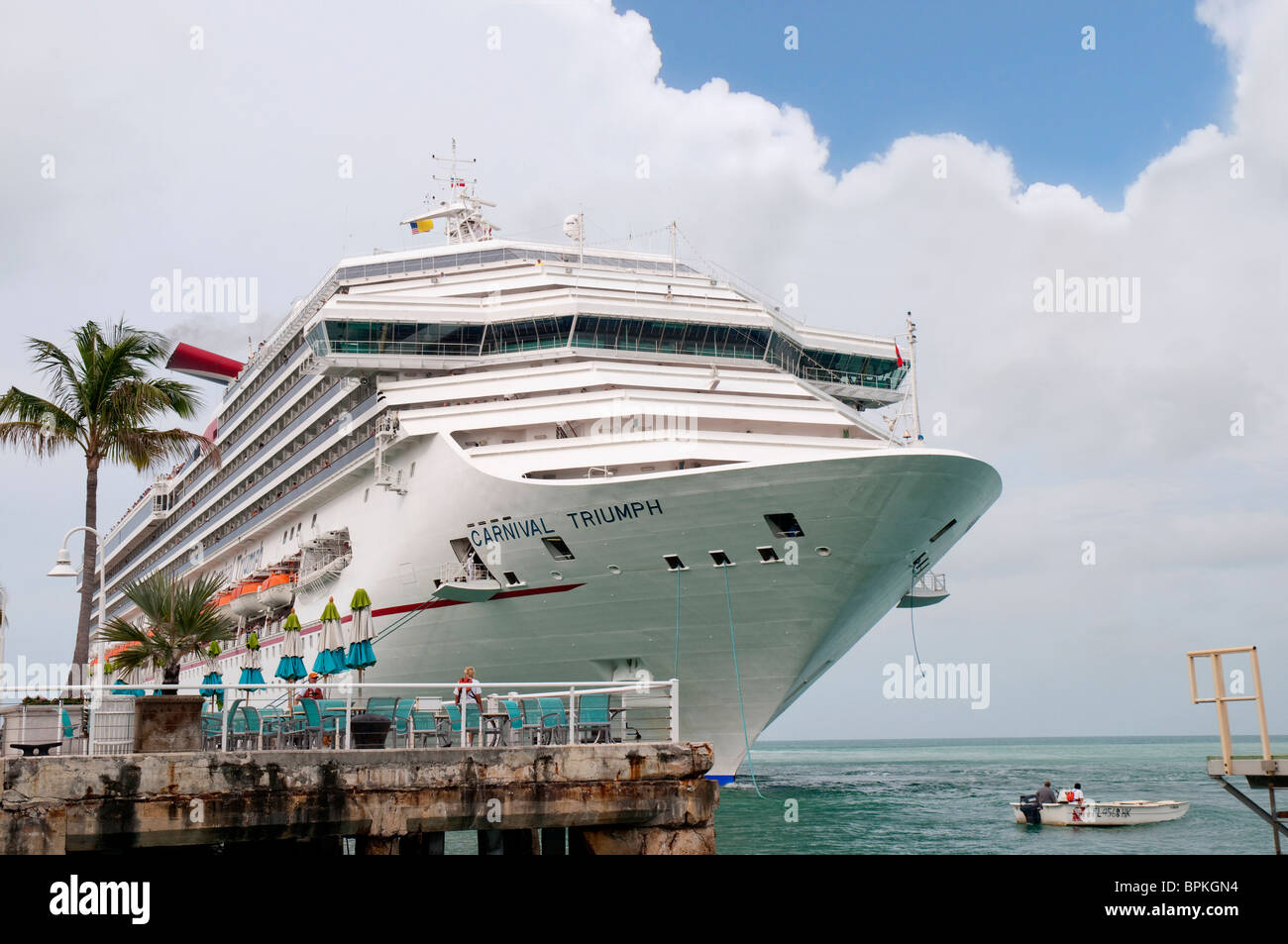 Cruise Ship moored in Key West in the Florida Keys in the State of ...