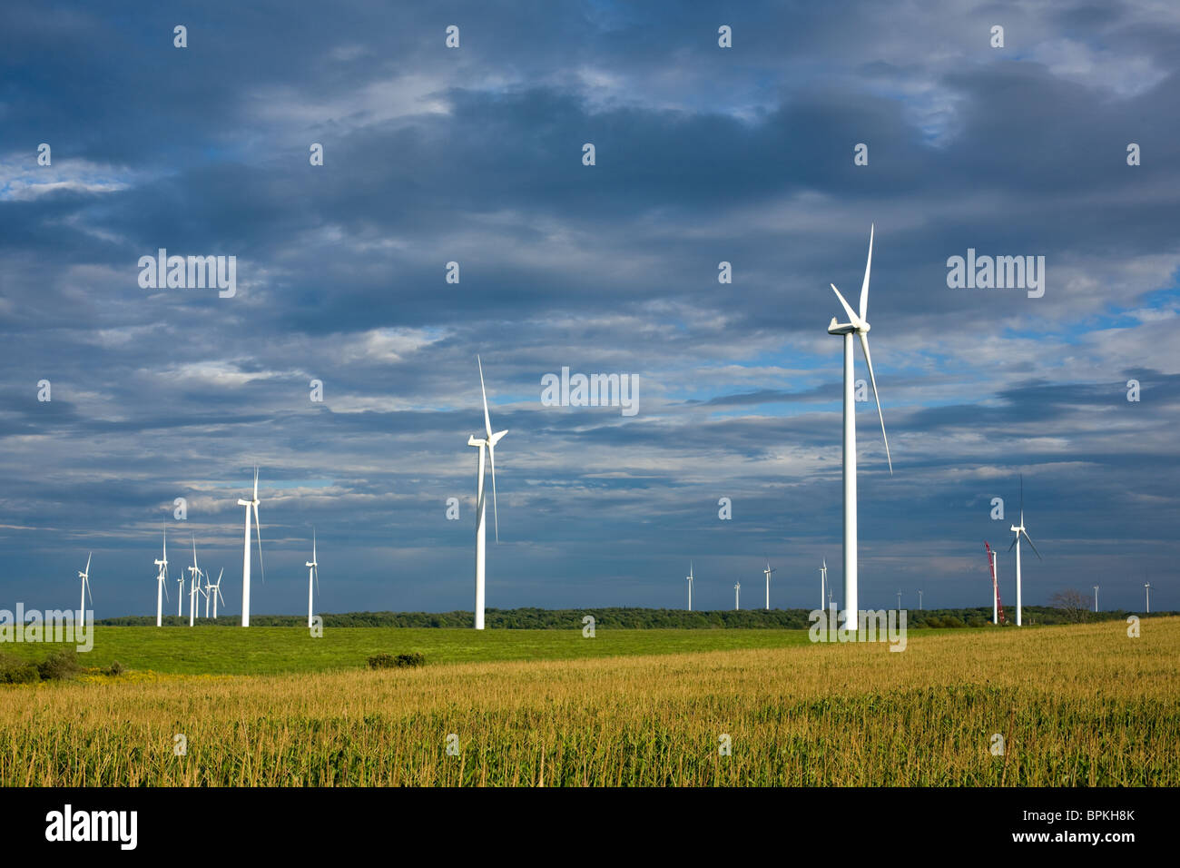 Wind turbines on Tug Hill Plateau, largest wind energy project in New ...