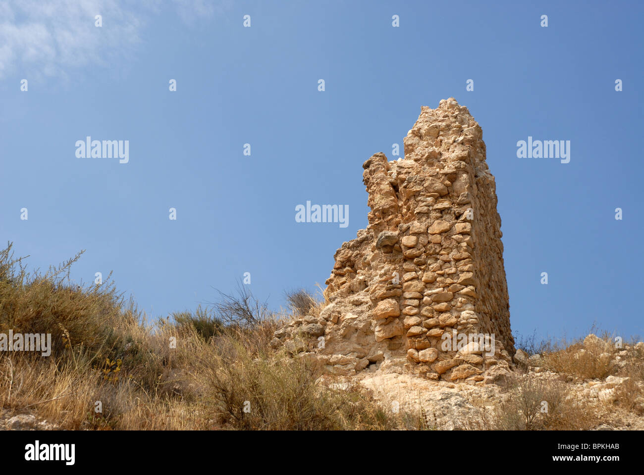 ruins of Moorish Castle, Tibi, Alicante Province, Comunidad Valencia ...