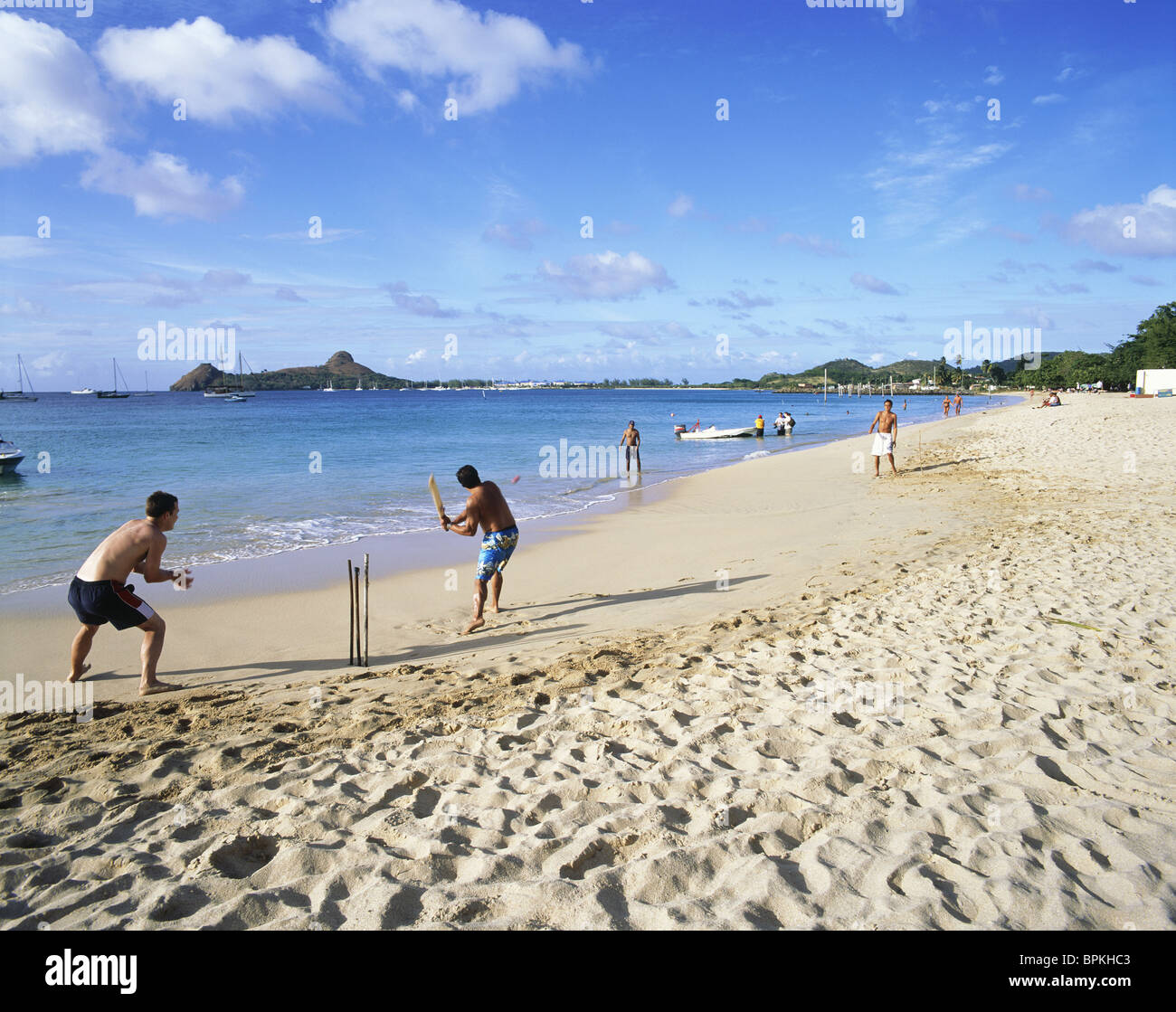 Reduit Beach, St Lucia, Caribbean Stock Photo - Alamy