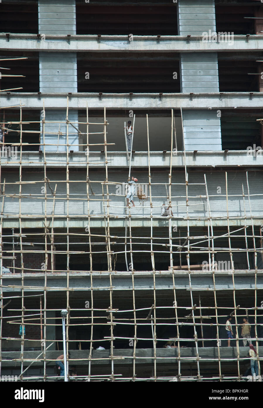 Indian scaffolding hi-res stock photography and images - Alamy