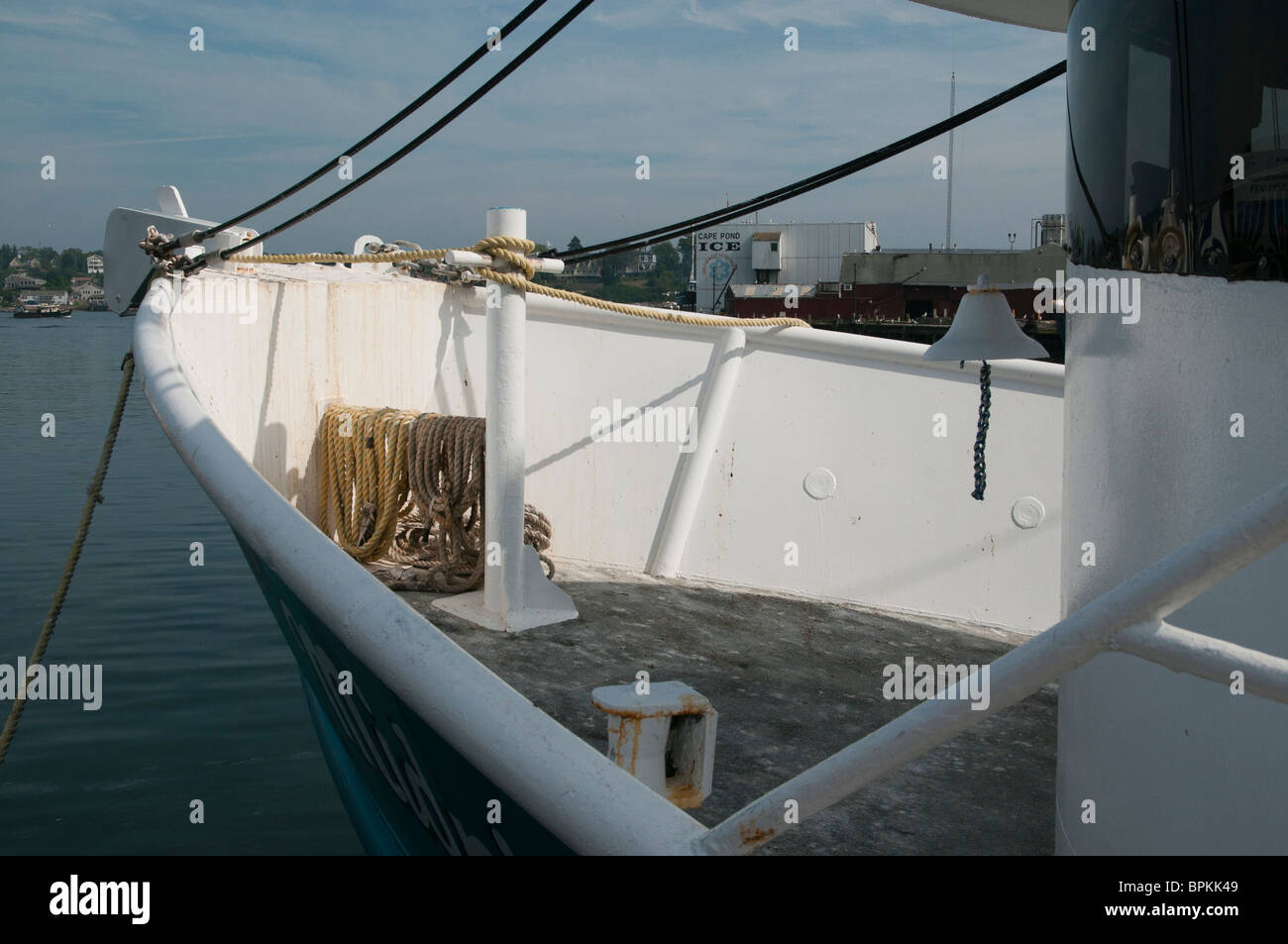 Bow of fishing trawler hi-res stock photography and images - Alamy