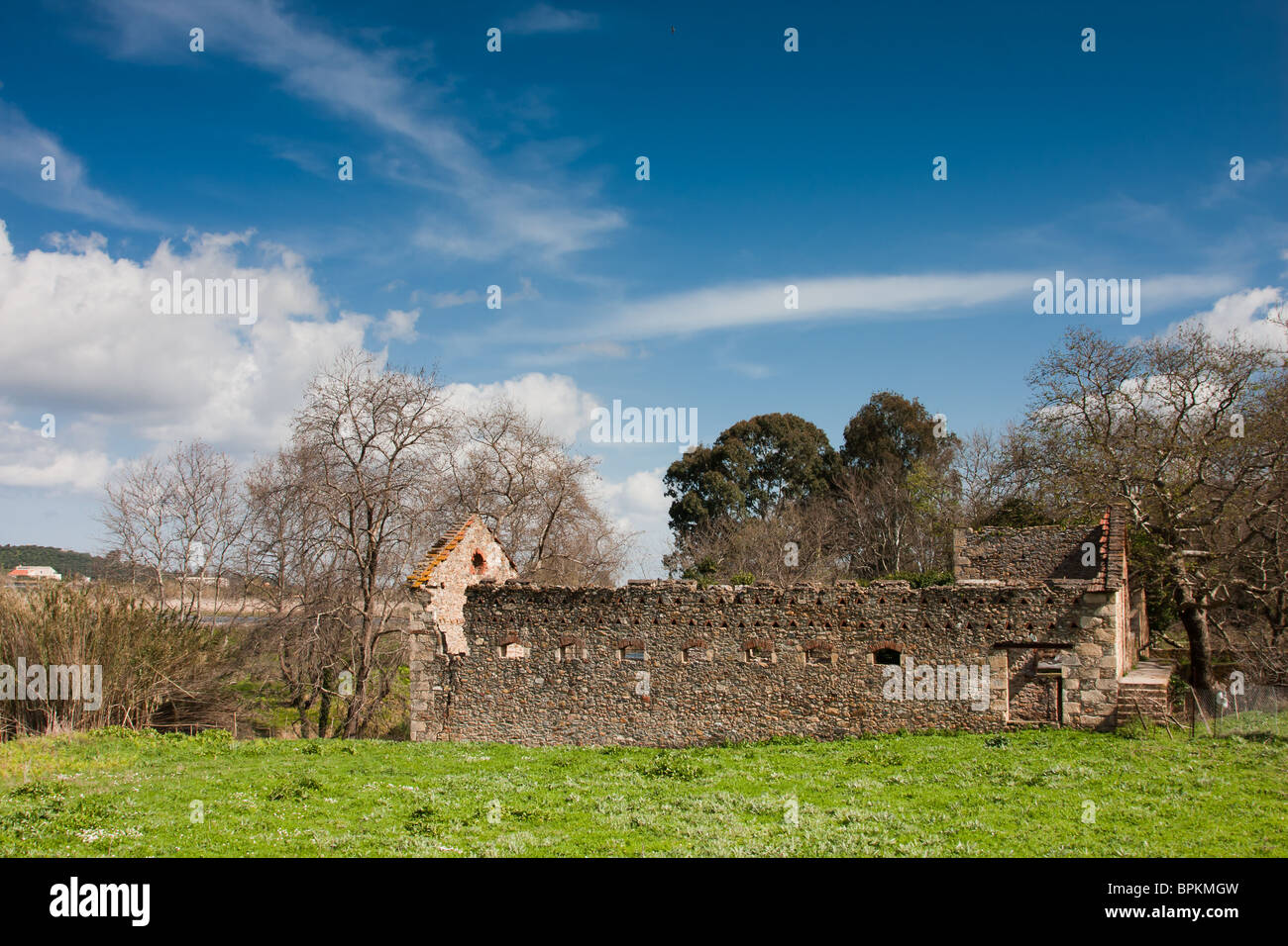 Ruins of a church at Agia Lake in Crete, Greece Stock Photo - Alamy