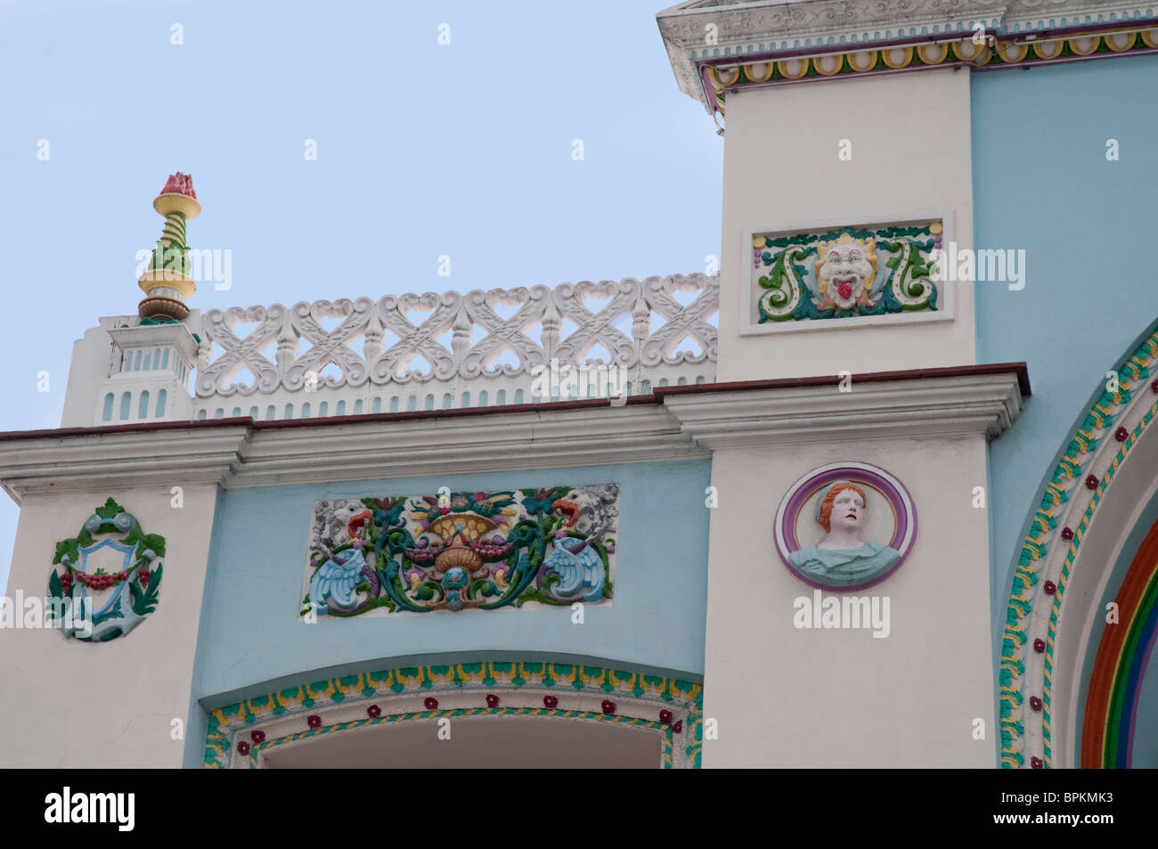 Top of Strand Cinema in Key West in the Florida Keys in the State of ...
