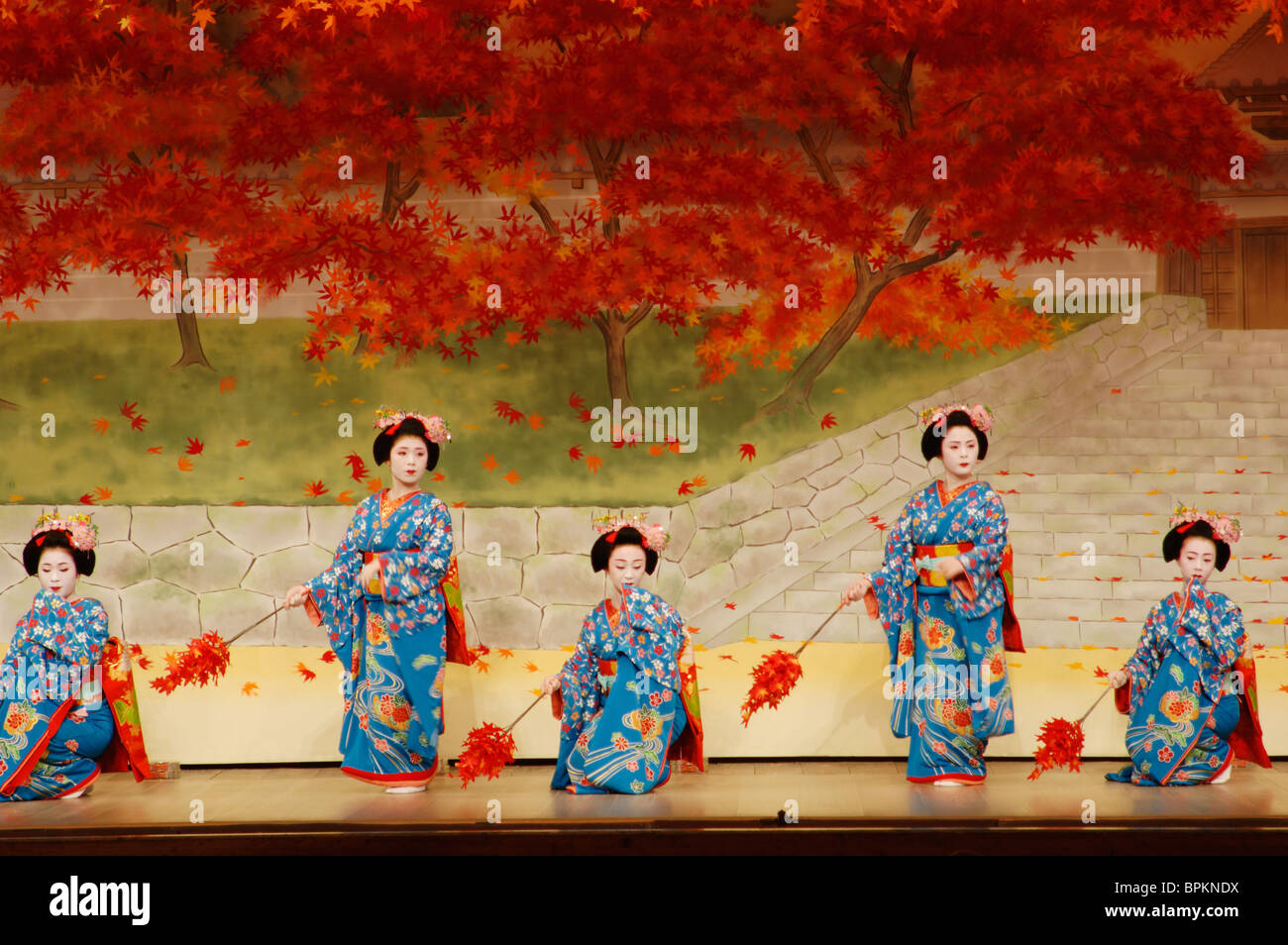 Geisha, Pontocho Kaburenjo Theatre, Kyoto, Japan Stock Photo - Alamy
