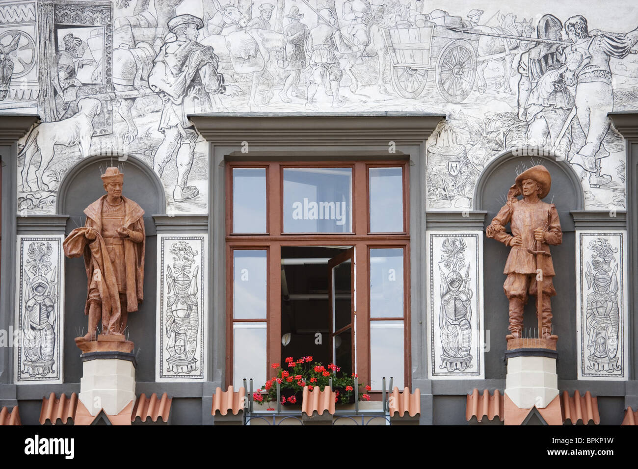 Sgraffiti facade hi-res stock photography and images - Alamy