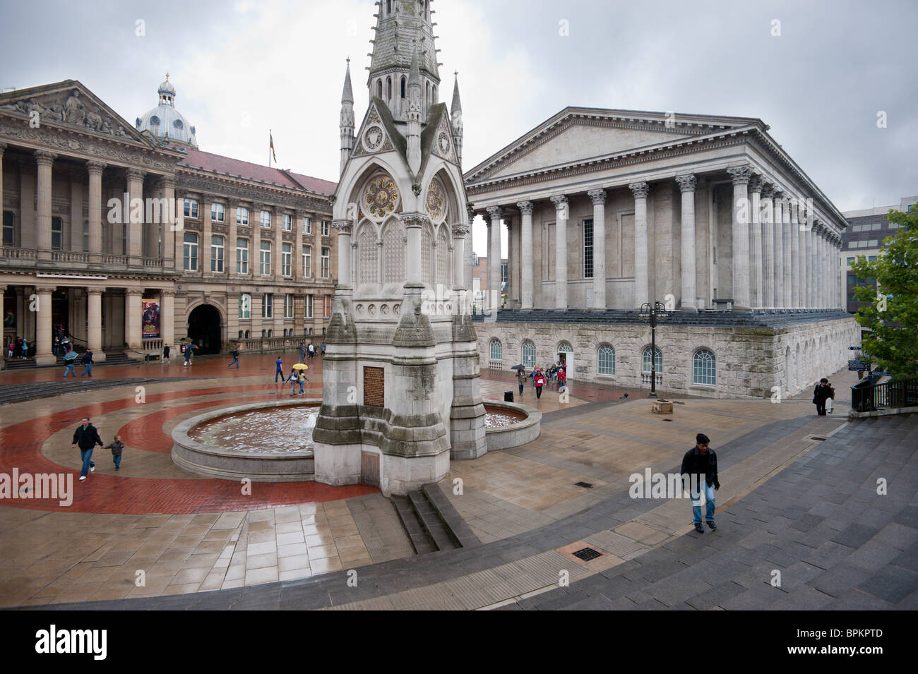 Chamberlain Square, Birmingham including Town Hall and the Museum and ...