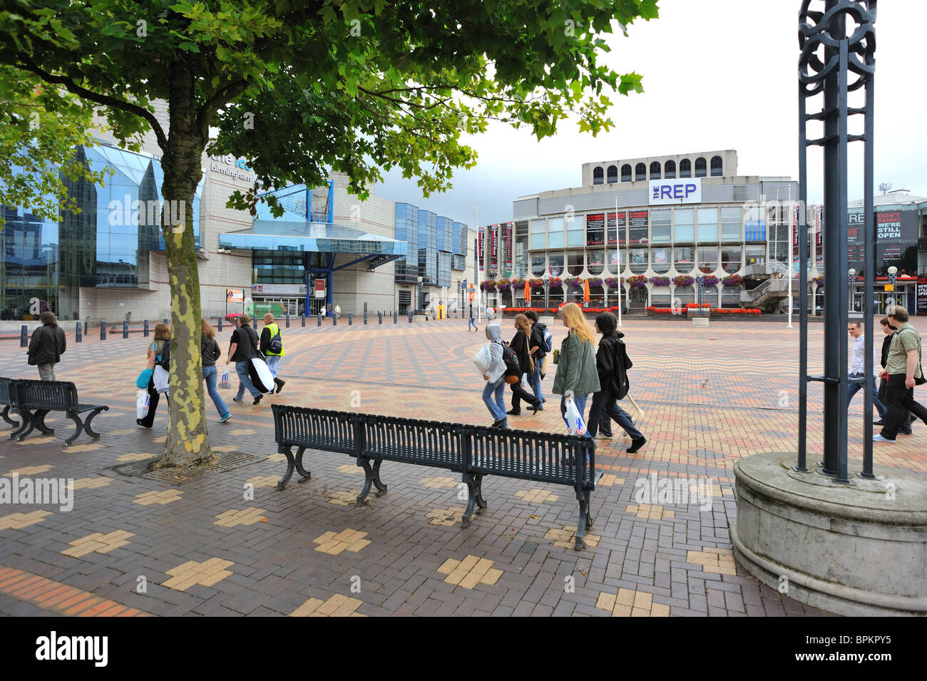 The Birmingham Repertory Theatre (The Rep) in Centenary Square Stock ...