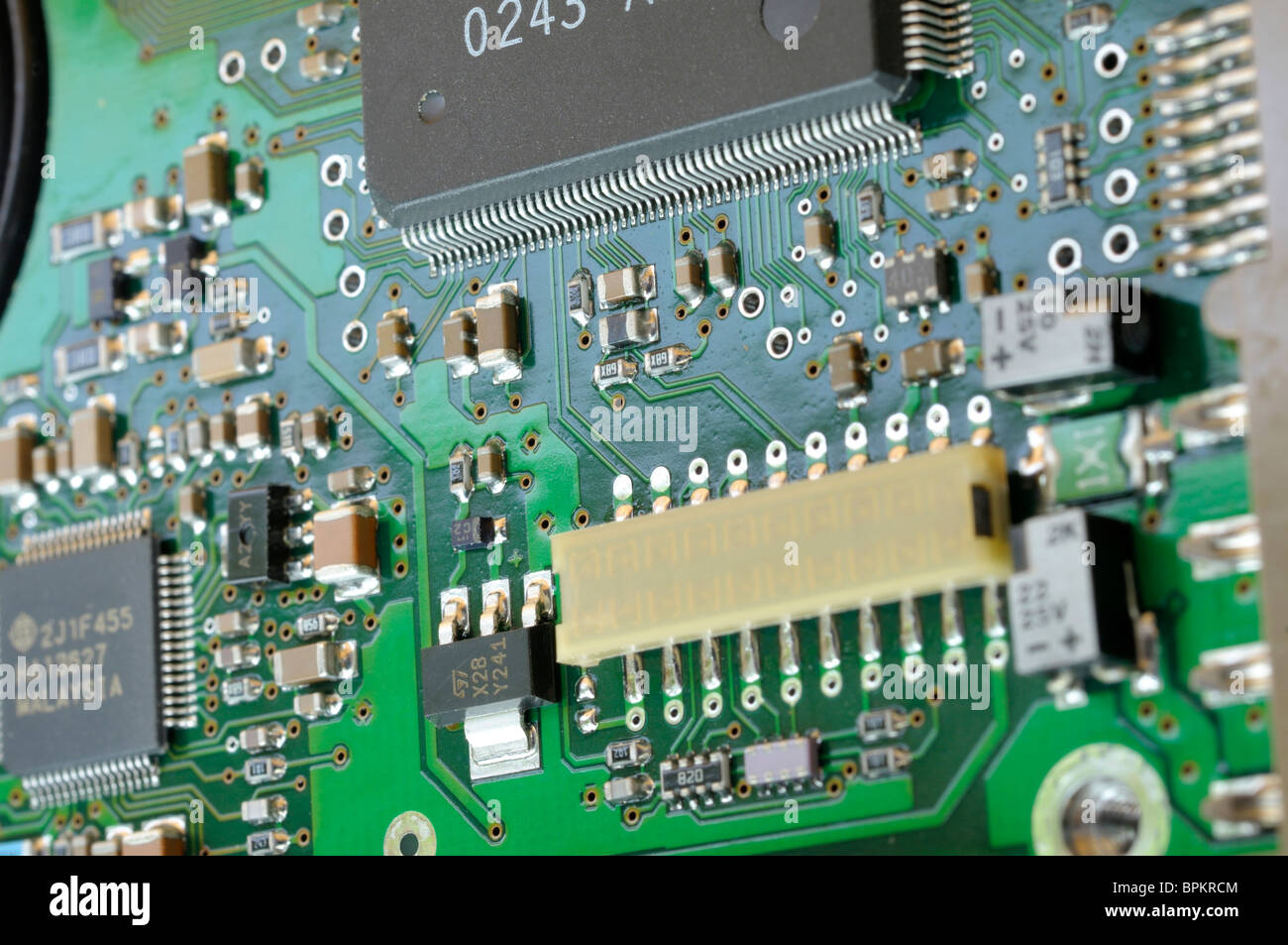 Part of a computer circuit board Stock Photo - Alamy