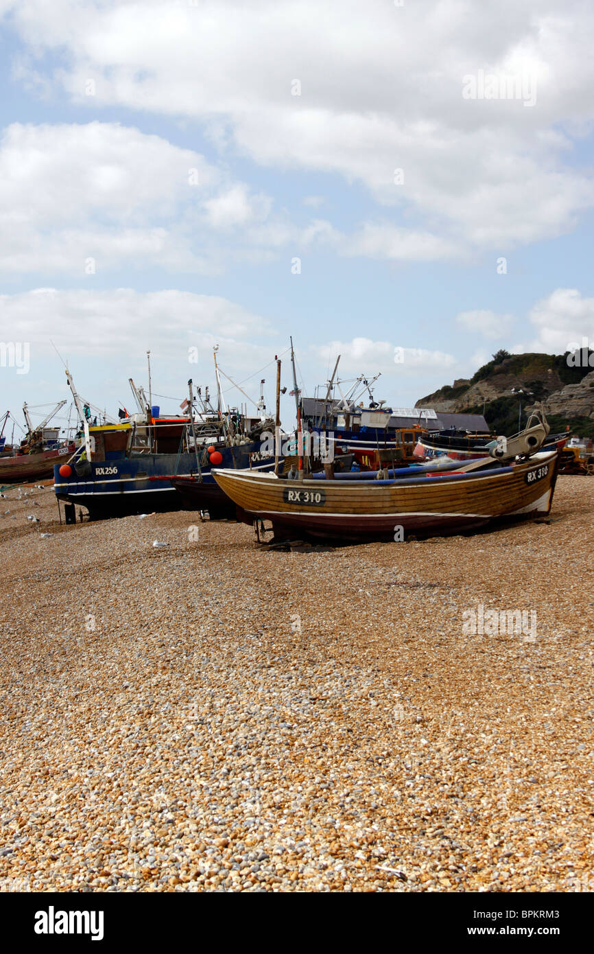 NOSTALGIC STADE BEACH. ROCK-A-NORE HASTINGS. 2009 Stock Photo - Alamy
