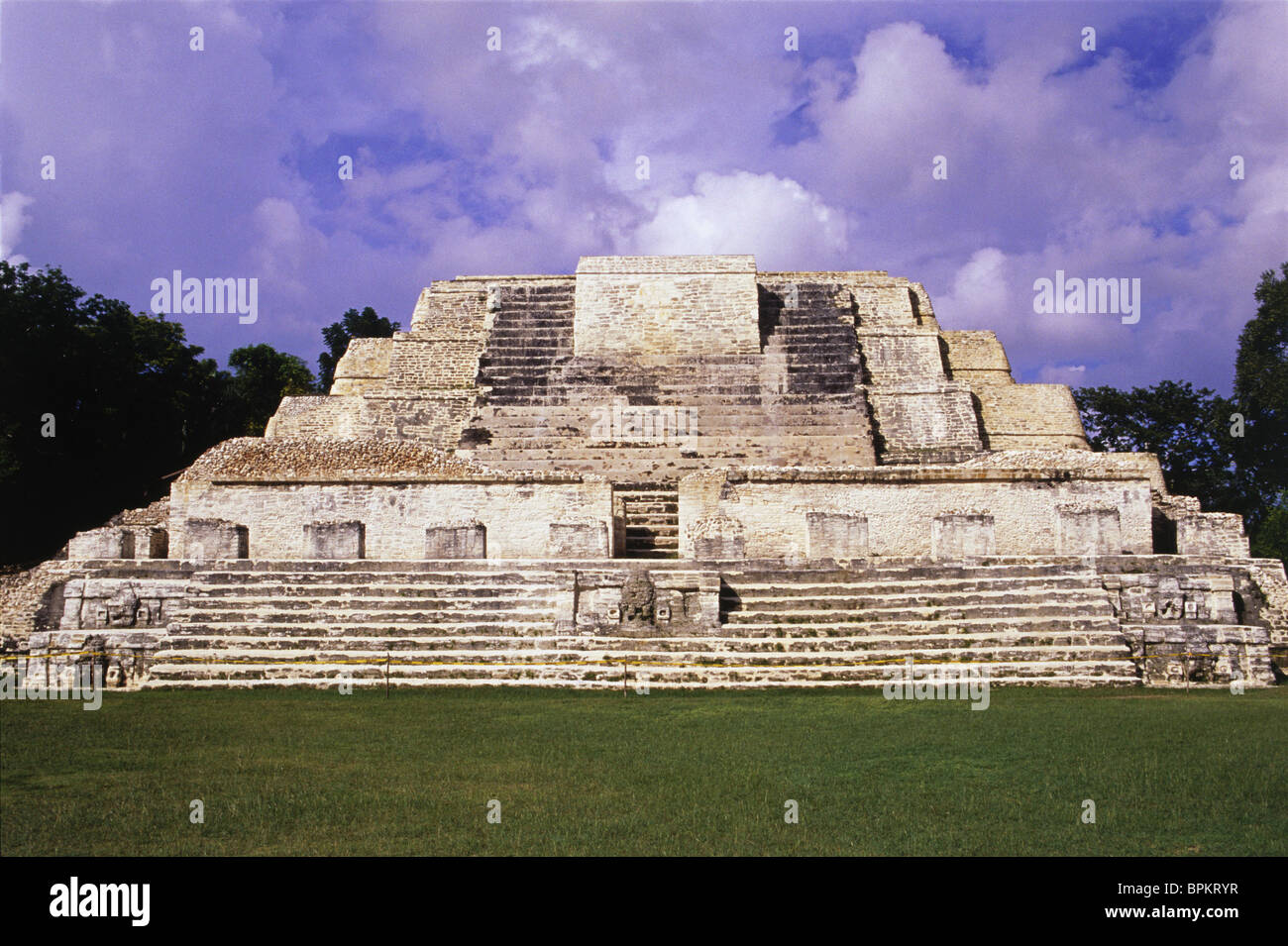 Altun Ha Temple, Belize Stock Photo - Alamy