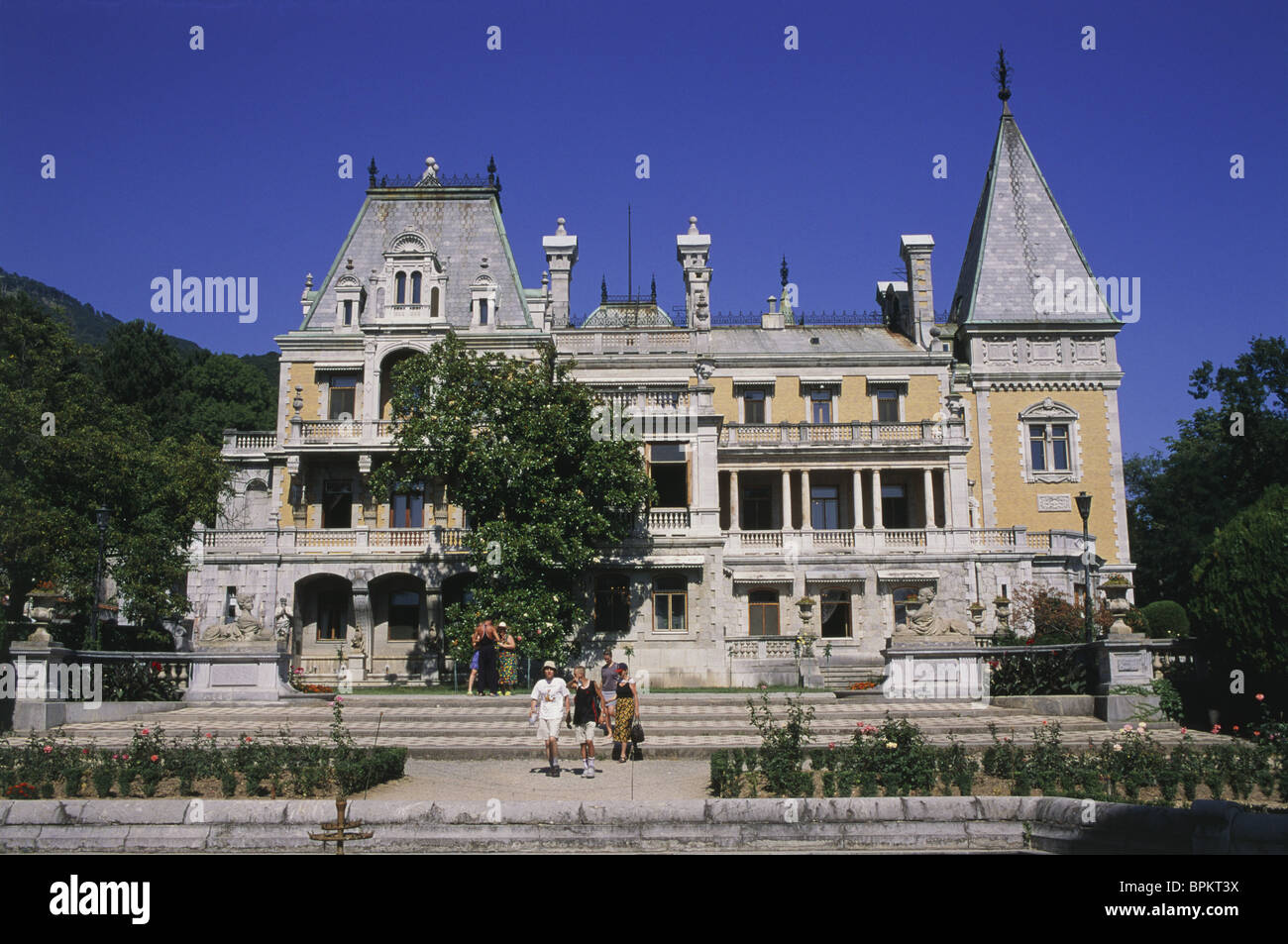 Massandra Palace, Yalta, Ukraine Stock Photo - Alamy