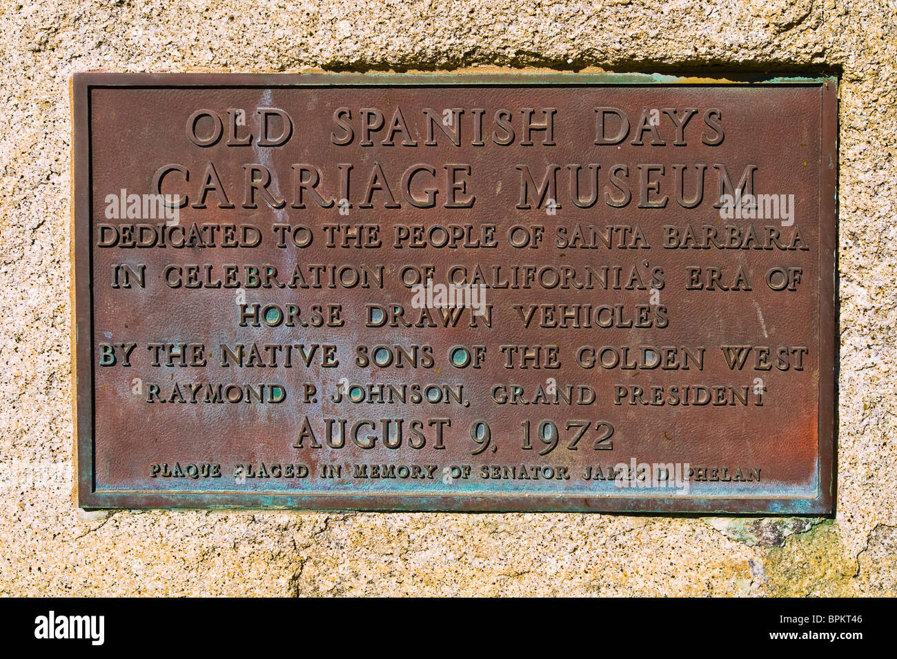 California historical plaque hi-res stock photography and images - Alamy