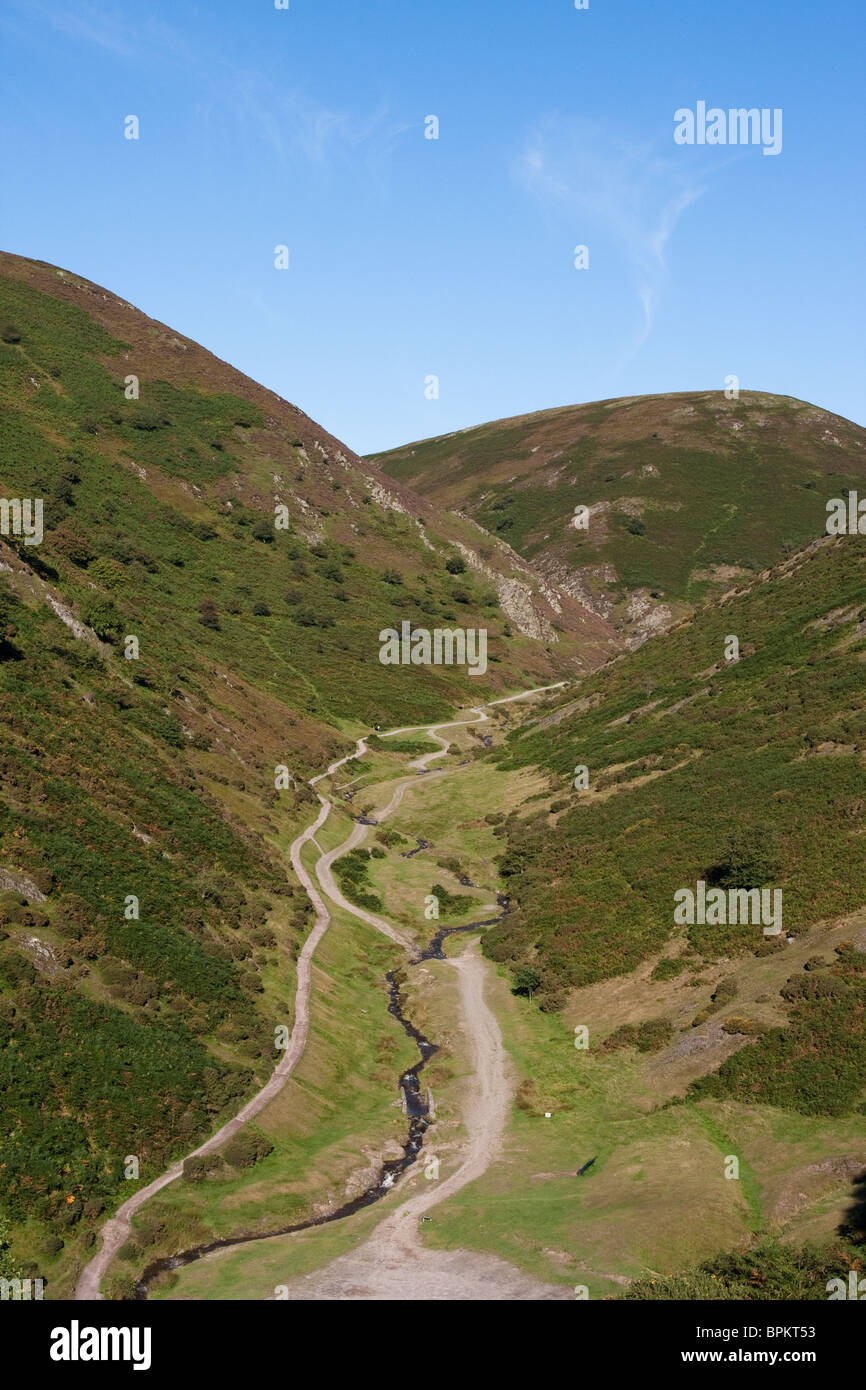 The Long Mynd from Carding Mill Valley in Shropshire Stock Photo - Alamy