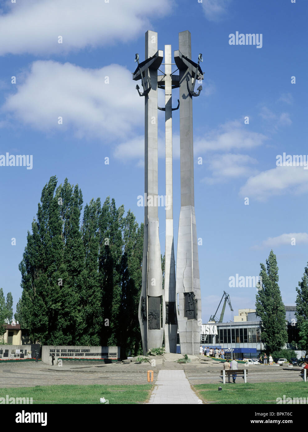 Lenin Shipyard Workers Monument, Gdansk, Poland Stock Photo - Alamy