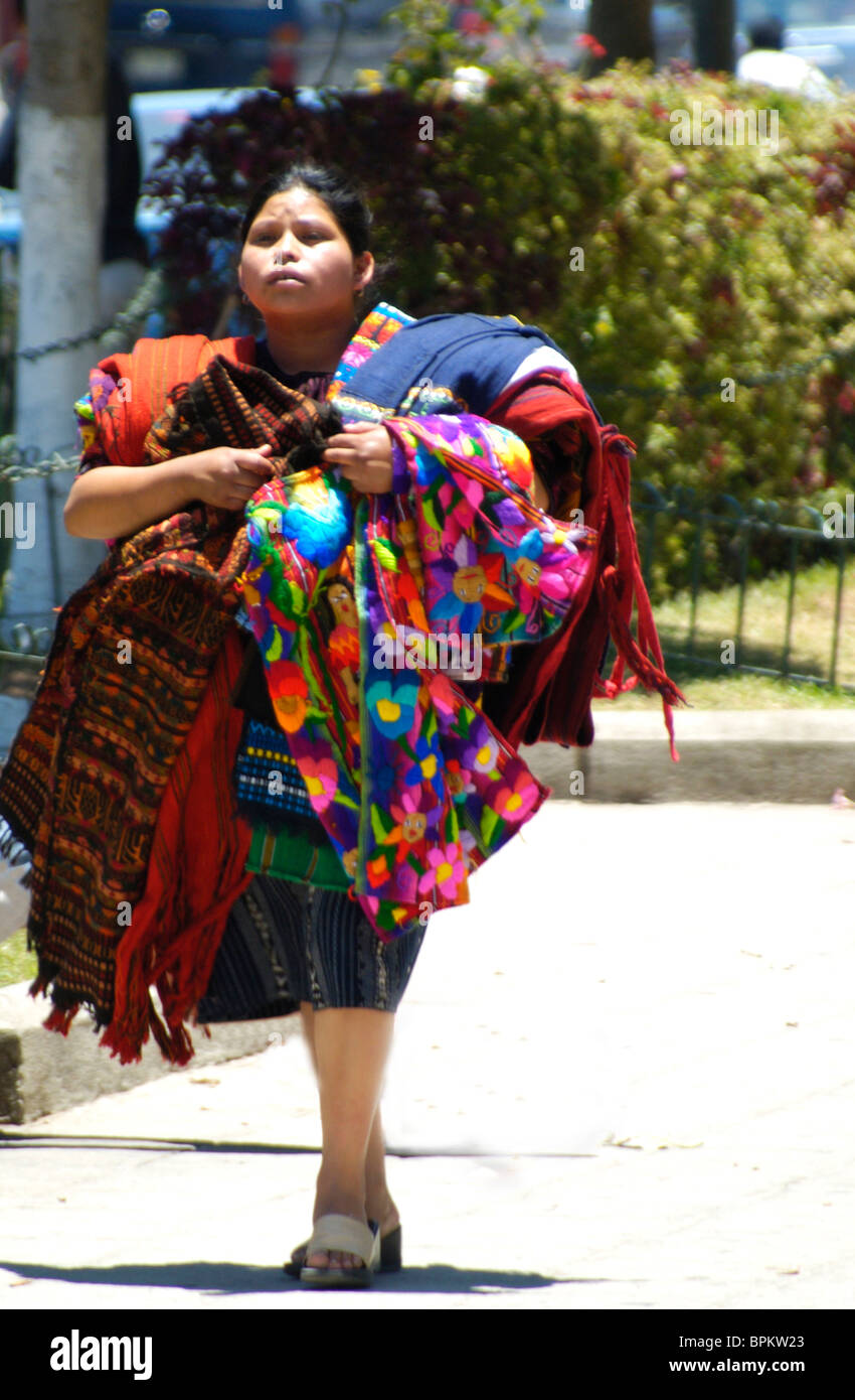Mayan Lady, Guatemala Stock Photo - Alamy
